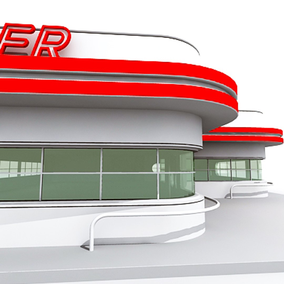 American Diner 3d Model