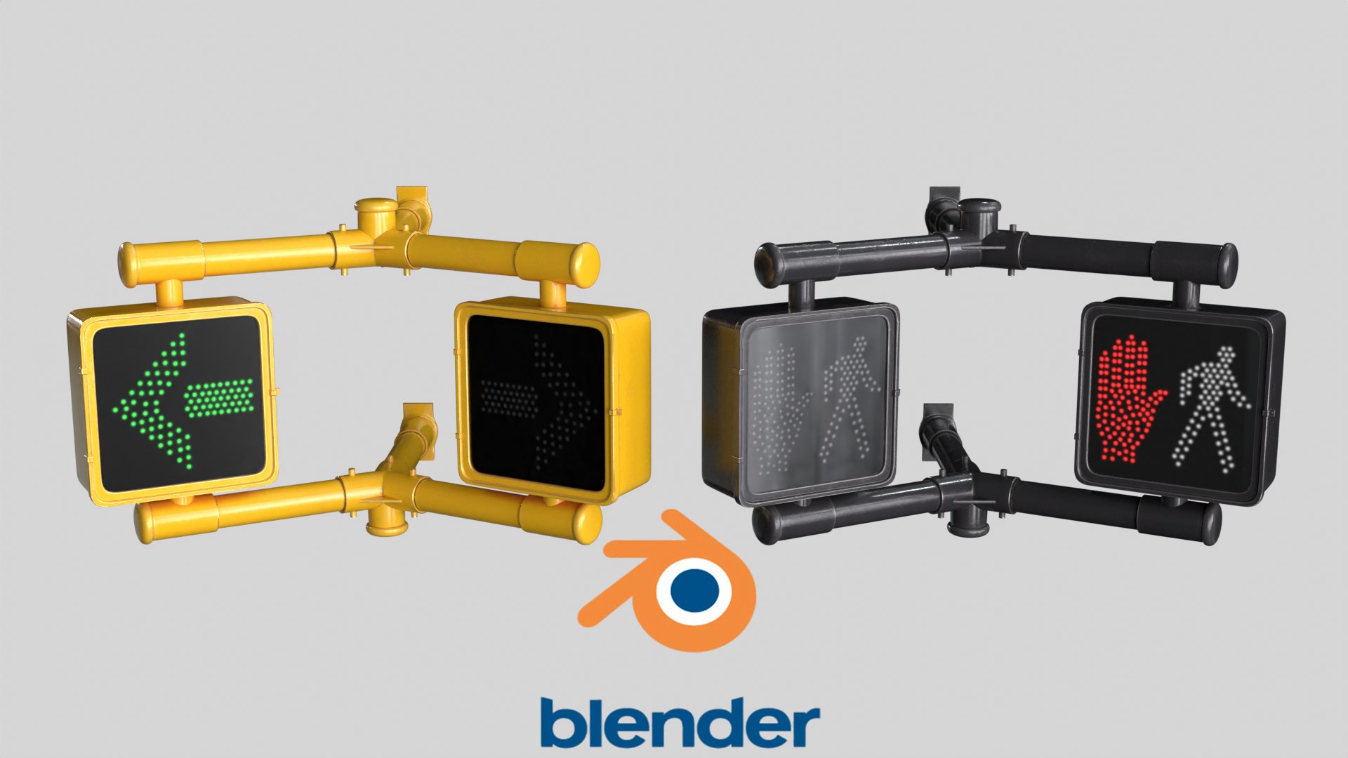 3D Traffic Light V2 - TurboSquid 2243375