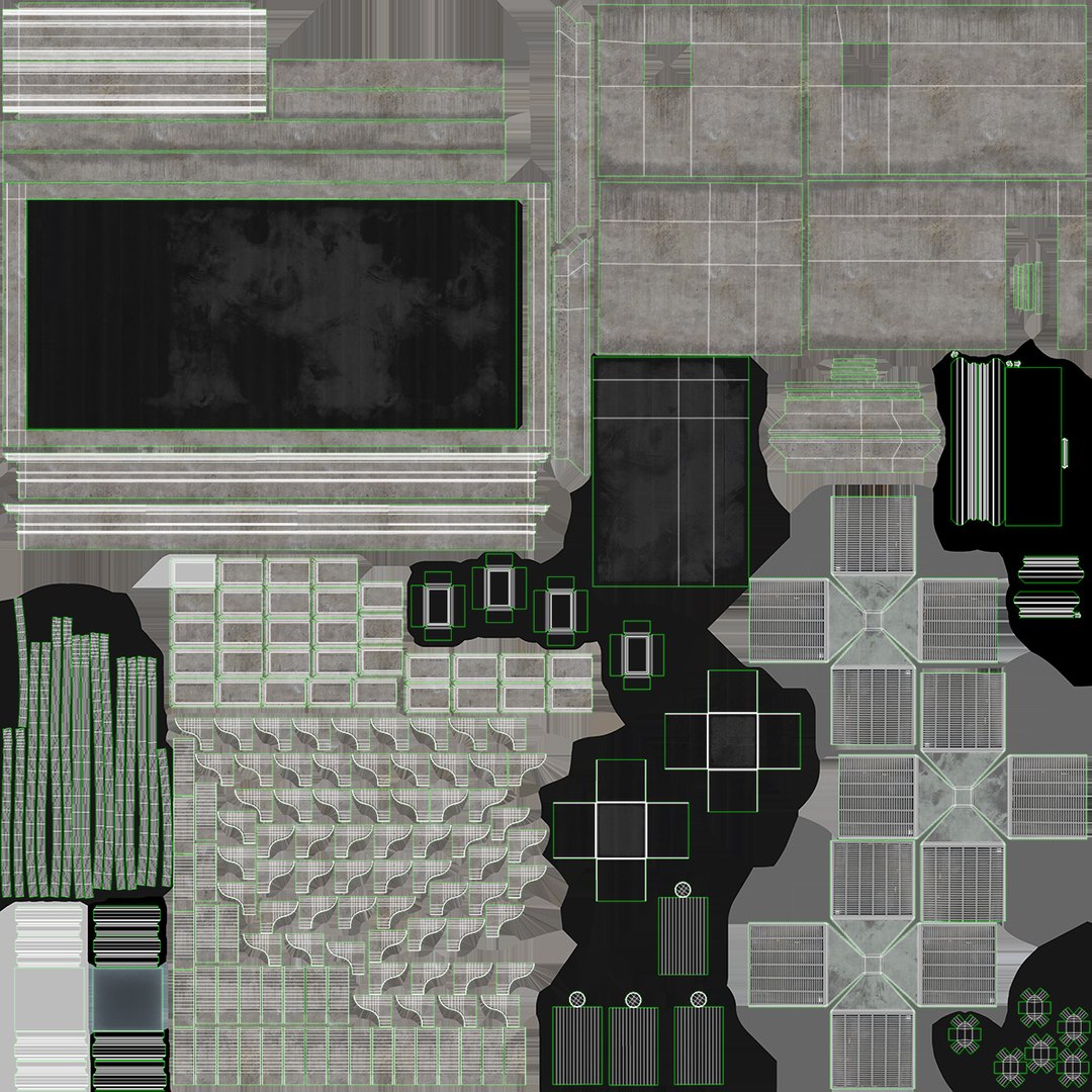 3D Building 08 - 8K PBR Textures - TurboSquid 1756296