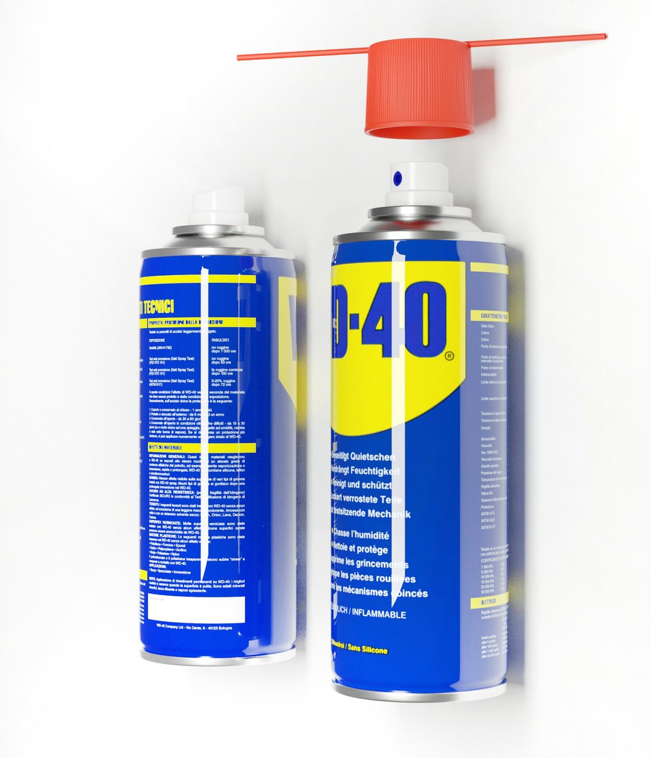 Wd 40 Spray Lubricant 3D - TurboSquid 1514254