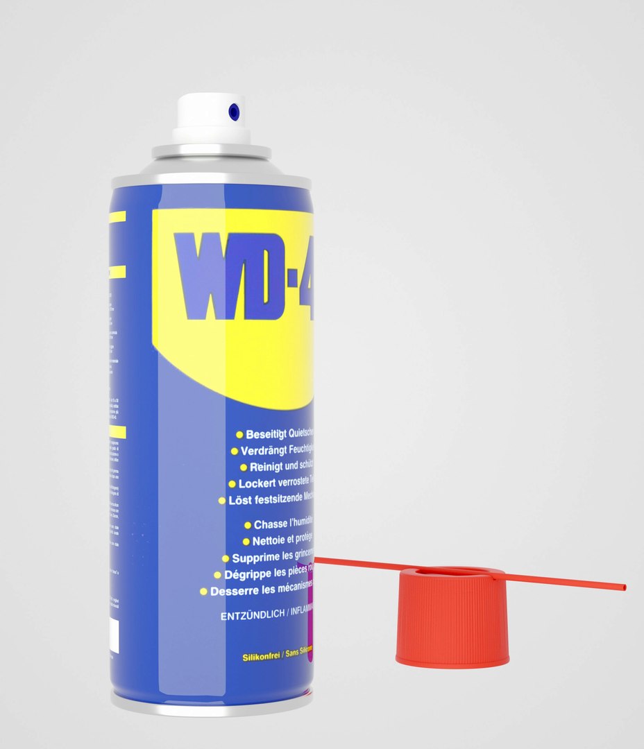 Wd 40 Spray Lubricant 3D - TurboSquid 1514254