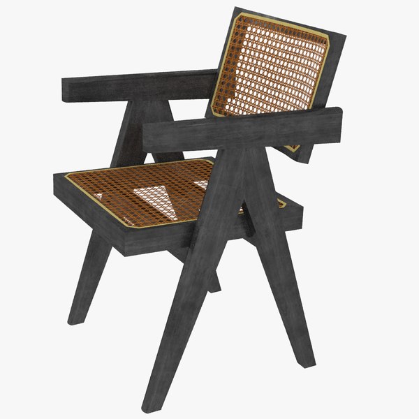modelo 3d Silla de comedor de madera de caoba negra - TurboSquid 2196697