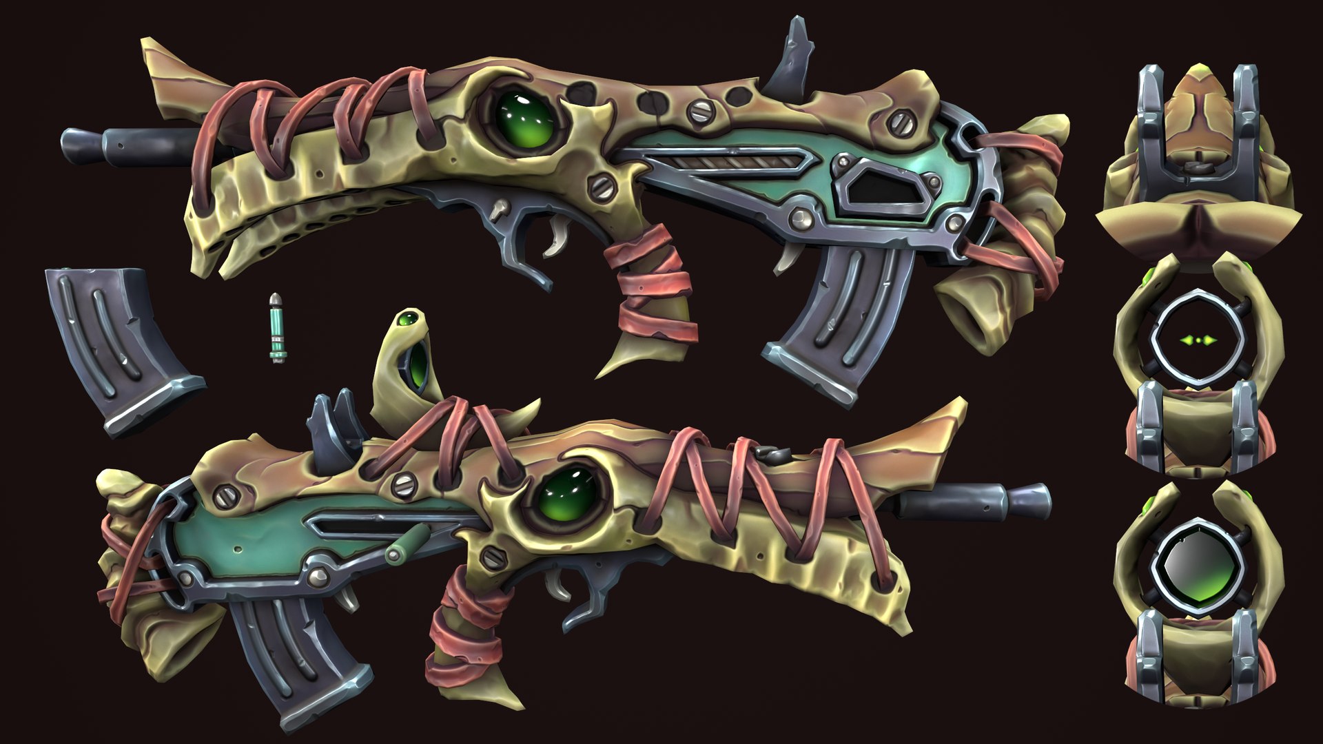 Fantasy Assault Rifles 3D - TurboSquid 2269040