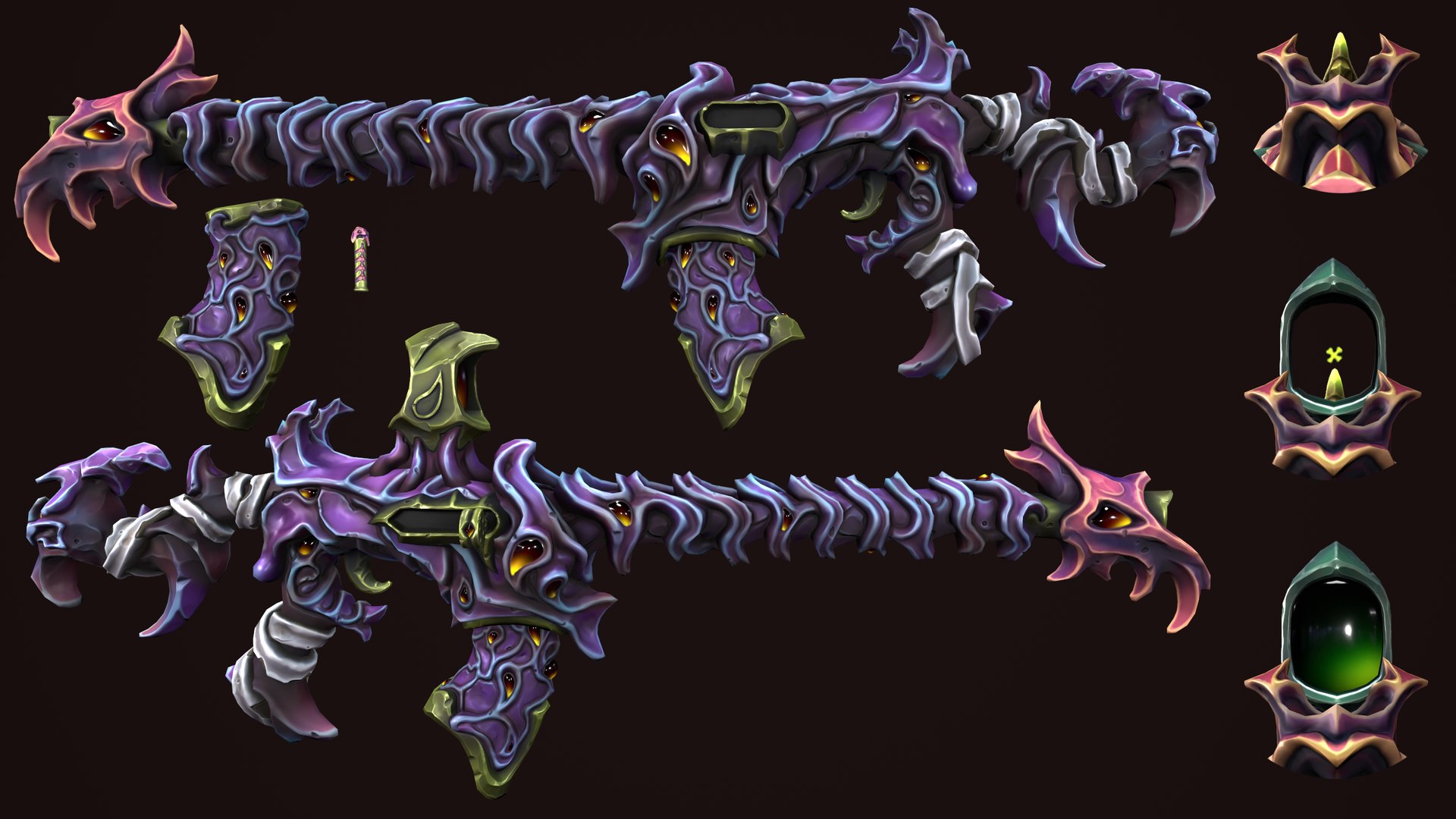 Fantasy Assault Rifles 3D - TurboSquid 2269040