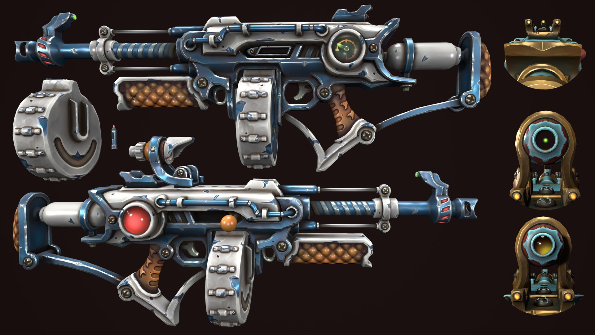 Fantasy Assault Rifles 3D - TurboSquid 2269040