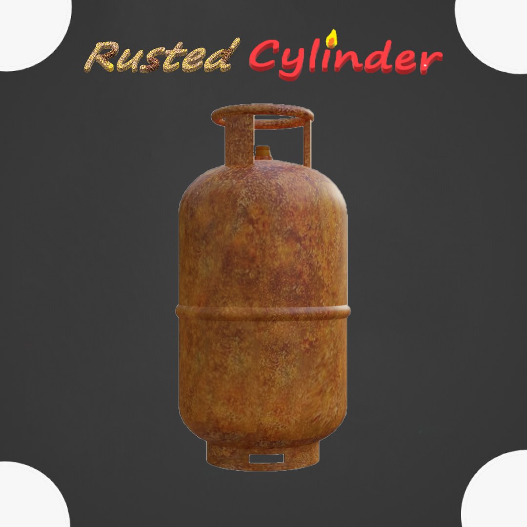 3D Fully Rusted Cylinder - TurboSquid 1854121