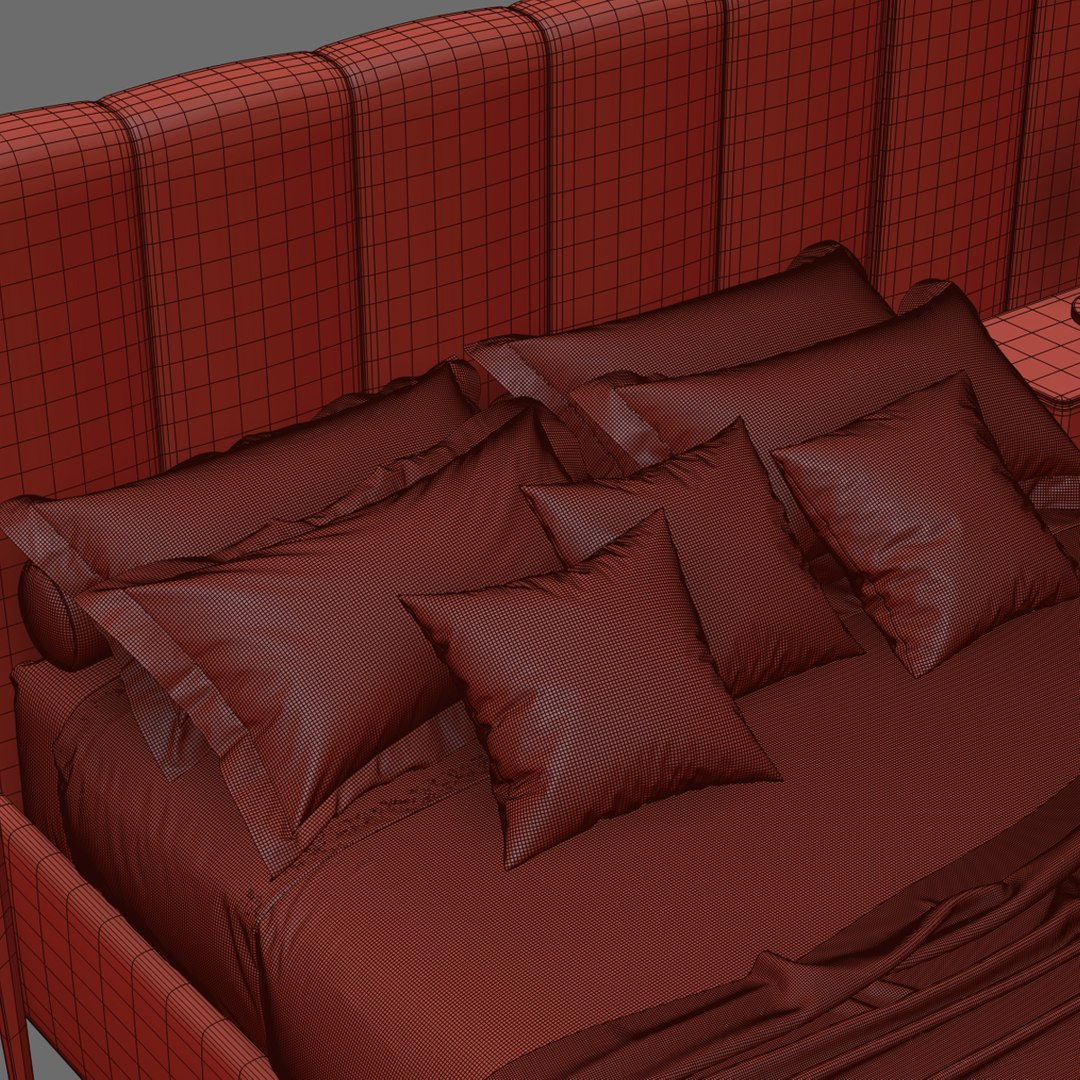 Apollo Porada Bed 3D Model - TurboSquid 1375961