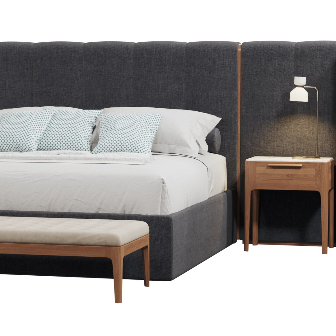 Apollo Porada Bed 3D Model - TurboSquid 1375961