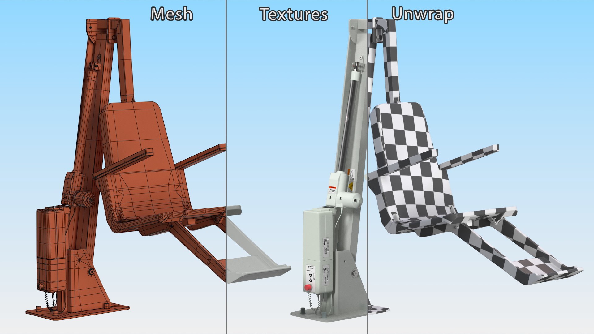 Pool Lift Rigged for Maya 3D model - TurboSquid 2142651