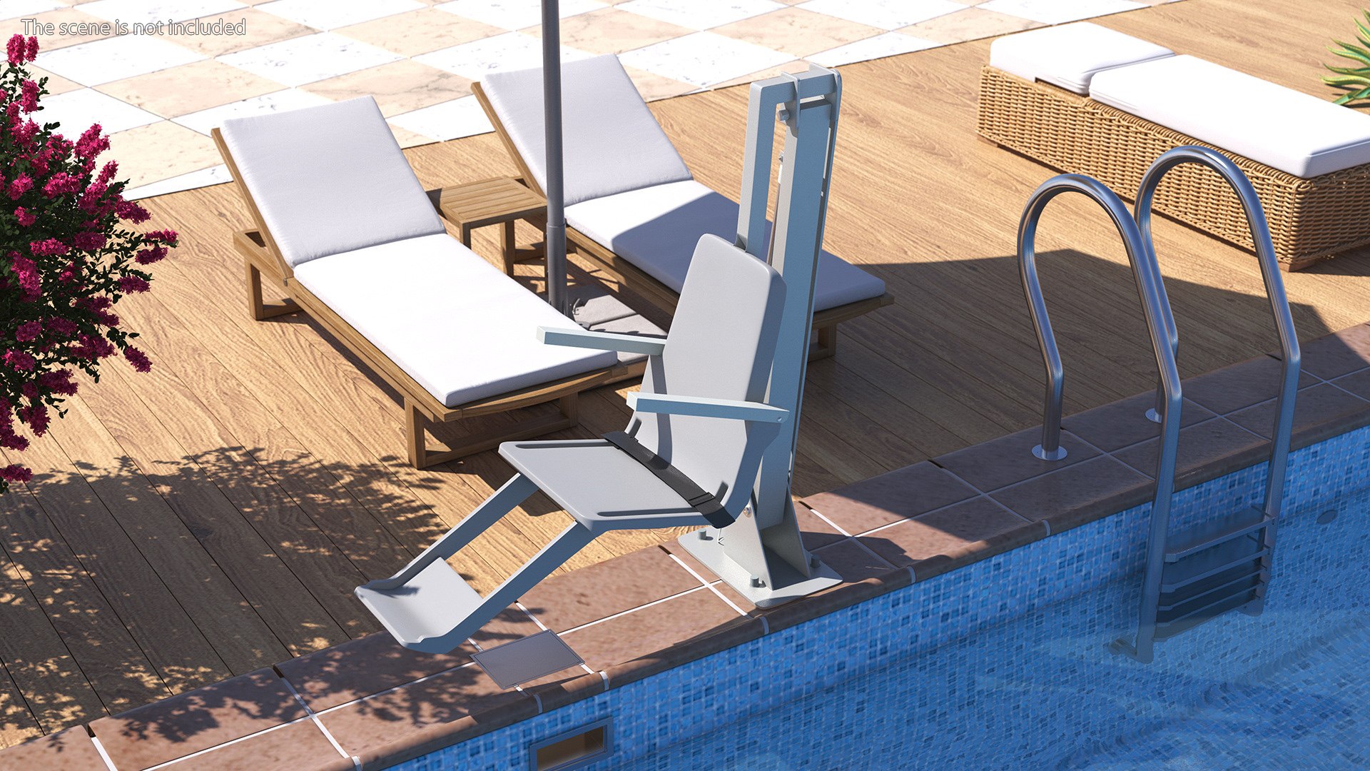 Pool Lift Rigged for Maya 3D model - TurboSquid 2142651