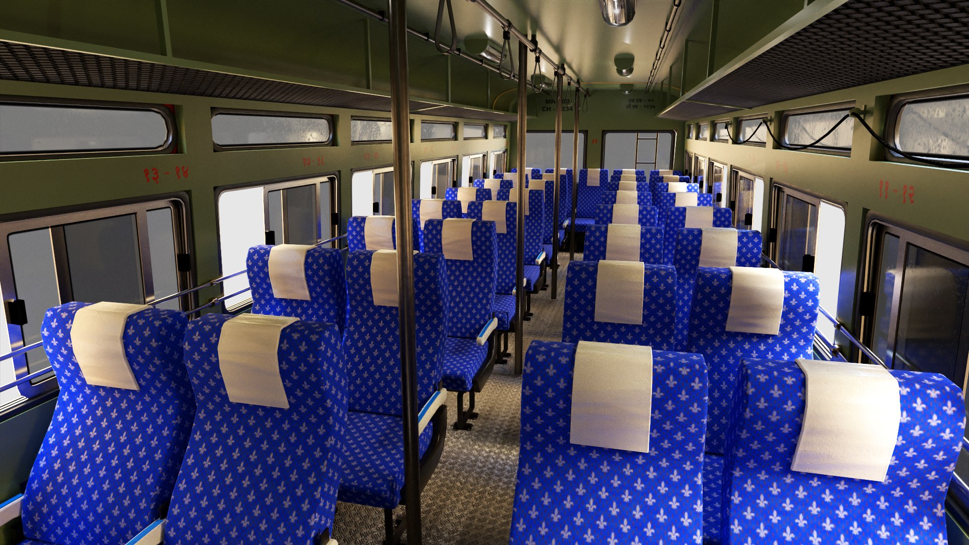 Indian ST Bus V1 Red Black 3D Model - TurboSquid 2209750