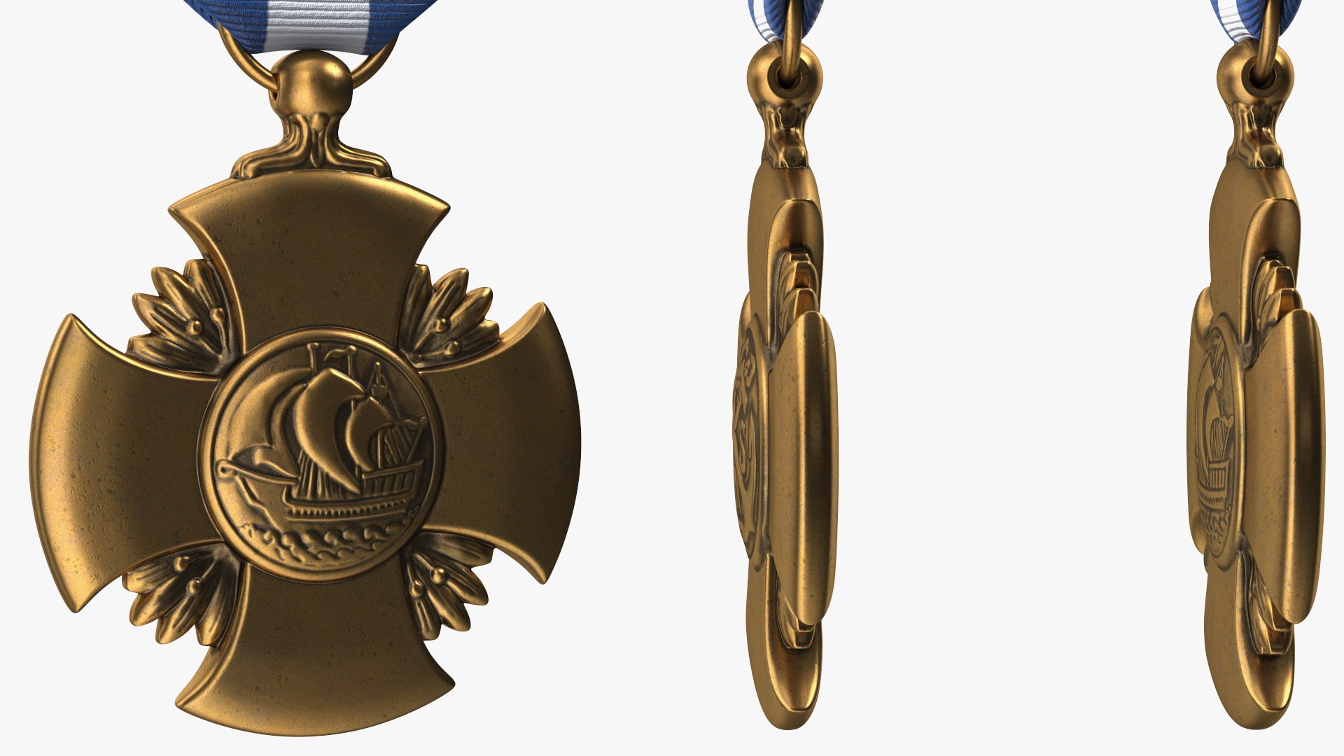 3D Model Navy Cross Medal - TurboSquid 1778014