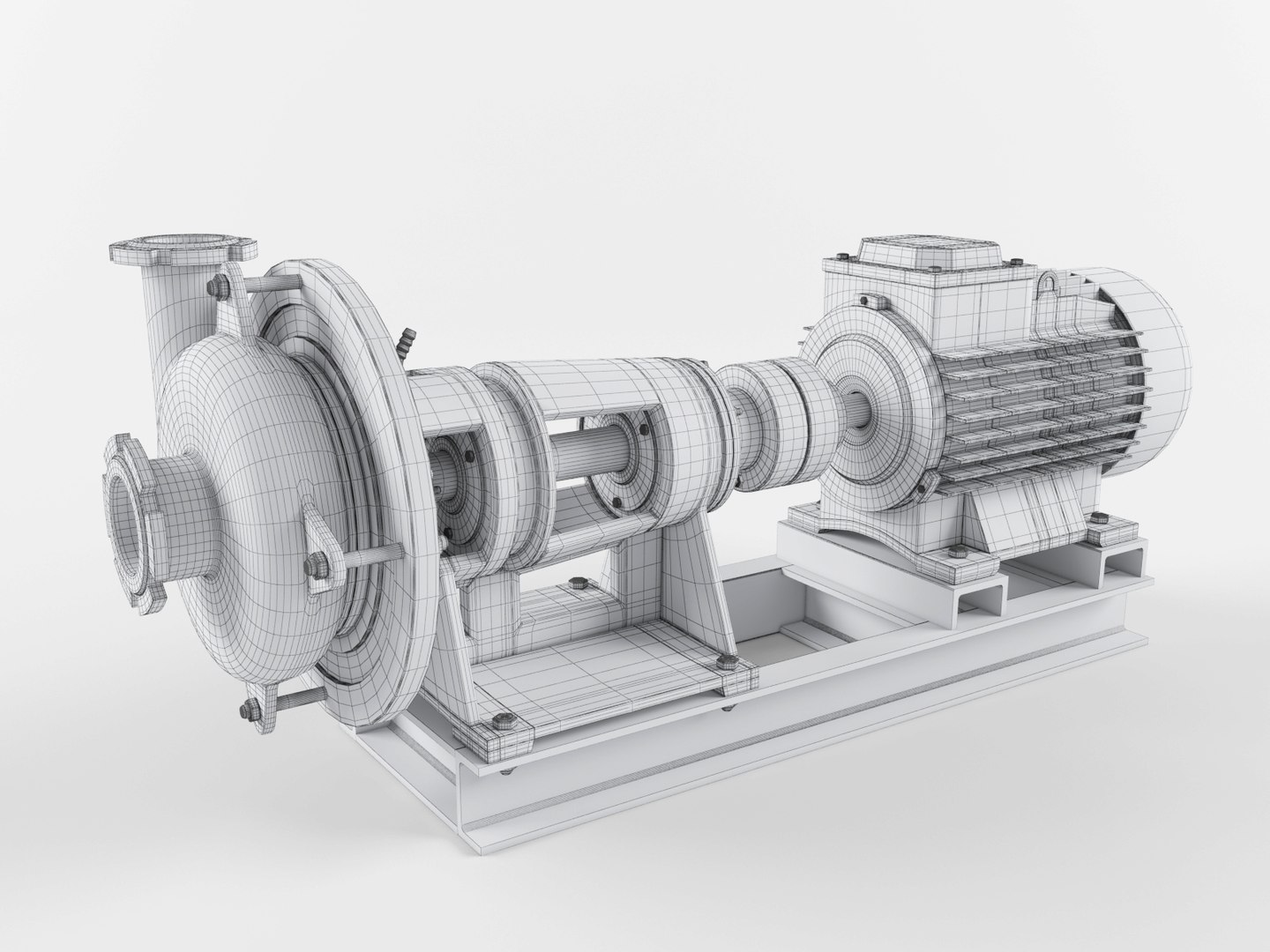 3D Model Pump Industrial - TurboSquid 1233876