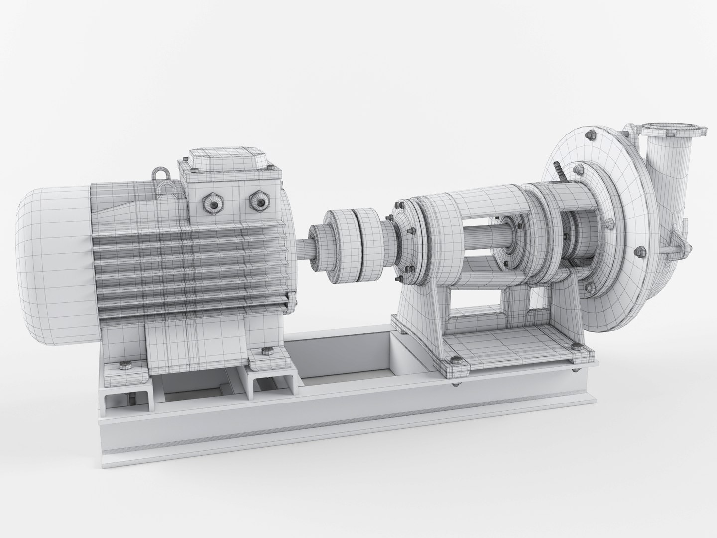 3D Model Pump Industrial - TurboSquid 1233876