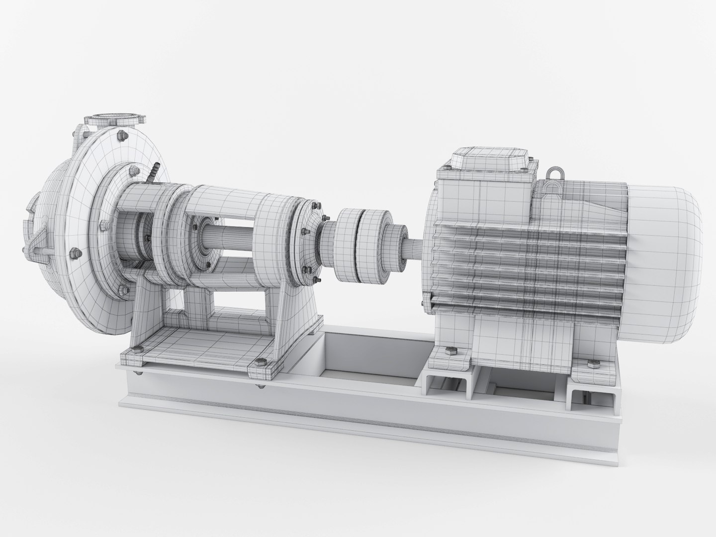3D Model Pump Industrial - TurboSquid 1233876