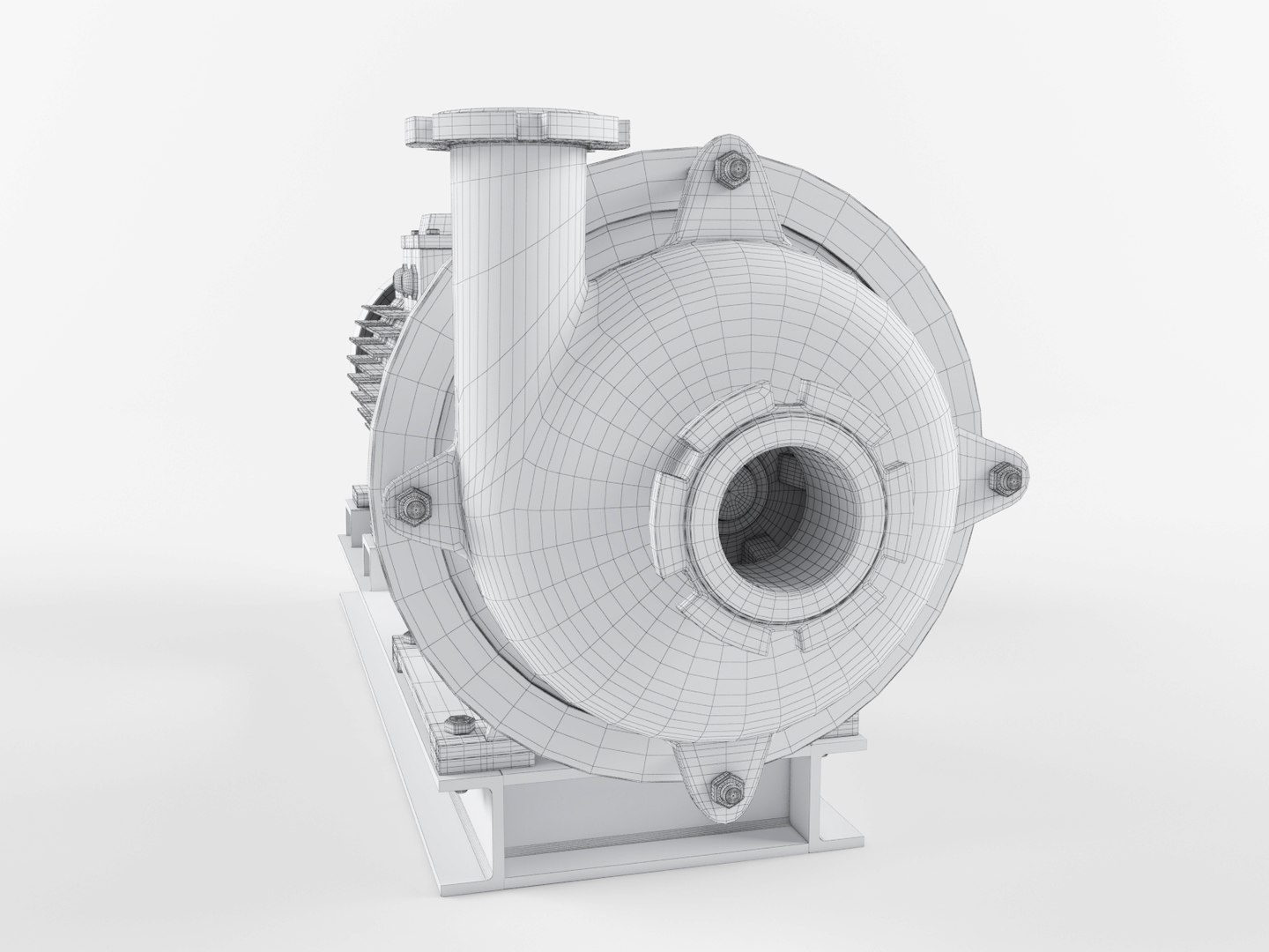 3D Model Pump Industrial - TurboSquid 1233876