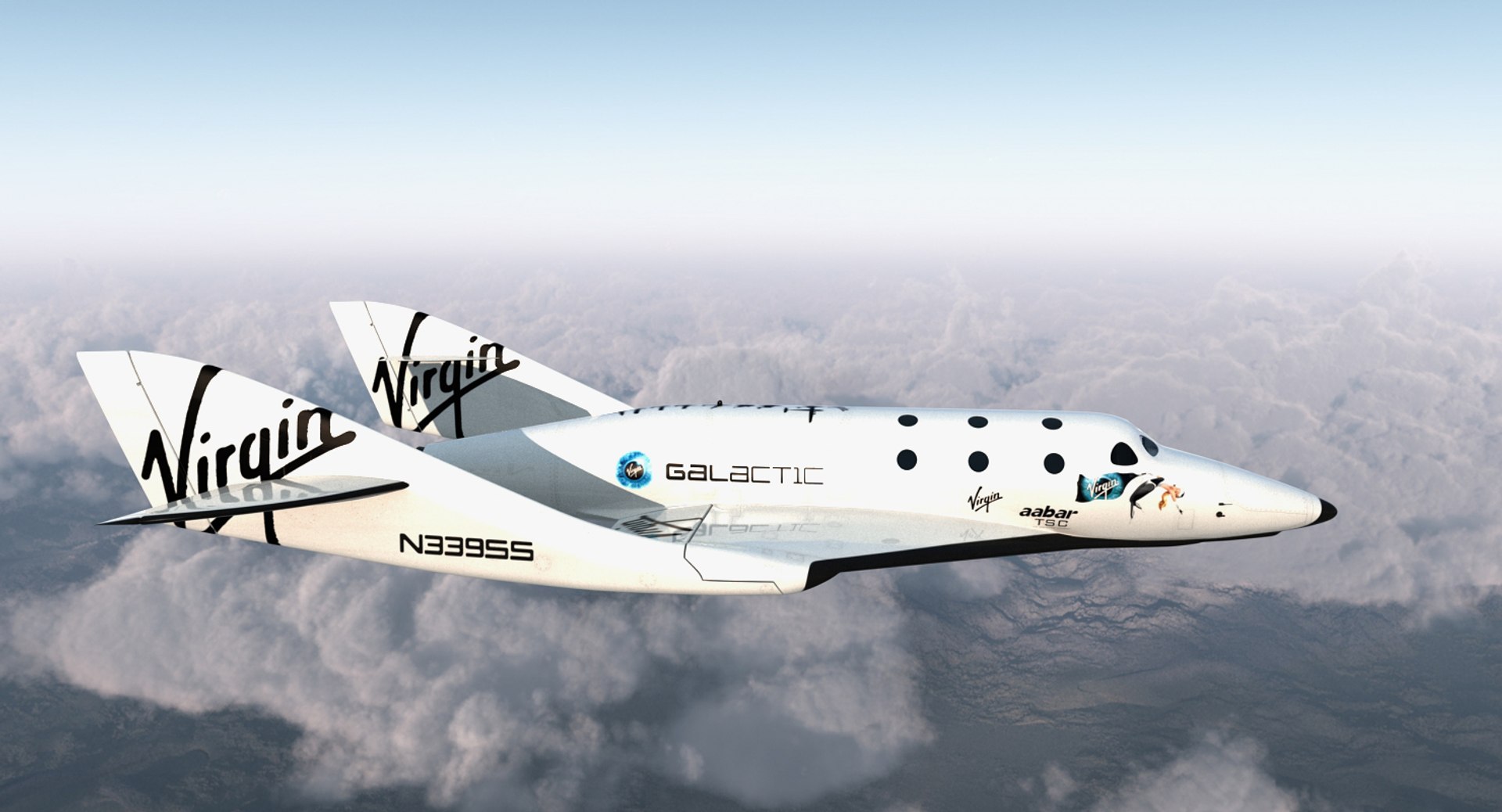 Suborbital Spaceplane Spaceshiptwo Rigged 3D Model - TurboSquid 1253417