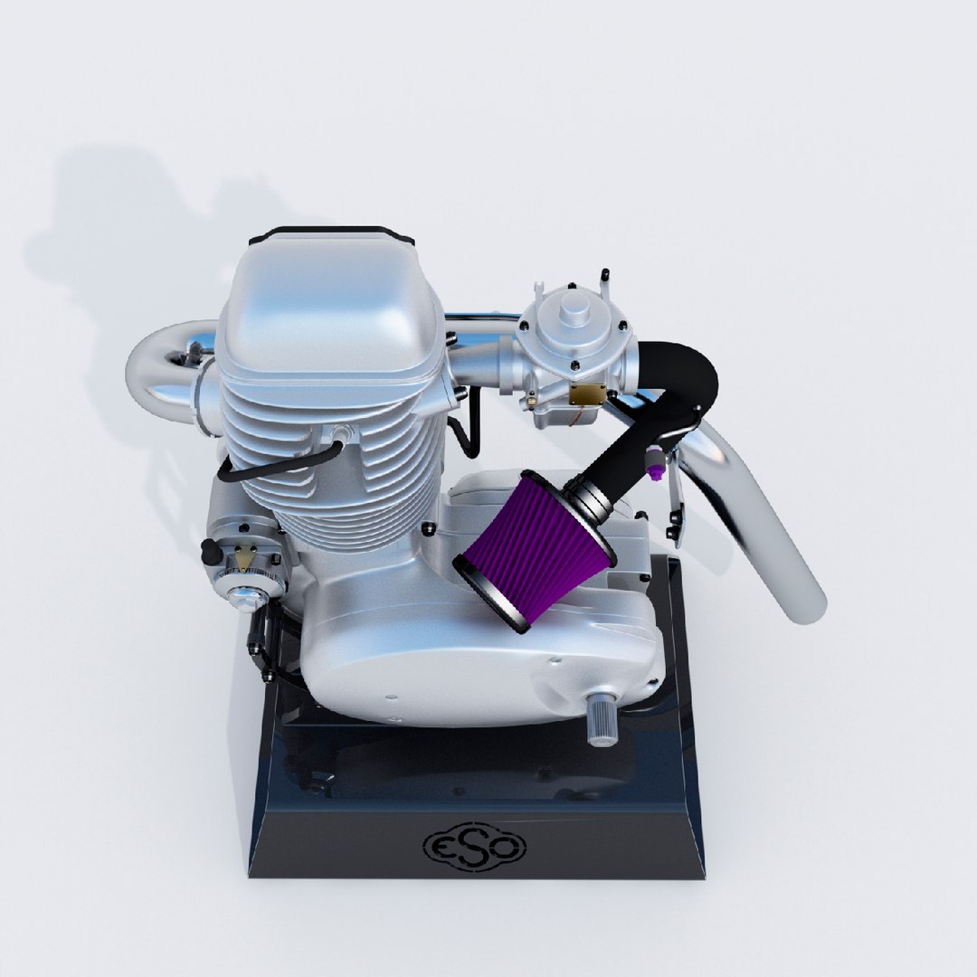 Jawa ESo-500 Engine 3D Model - TurboSquid 1986598