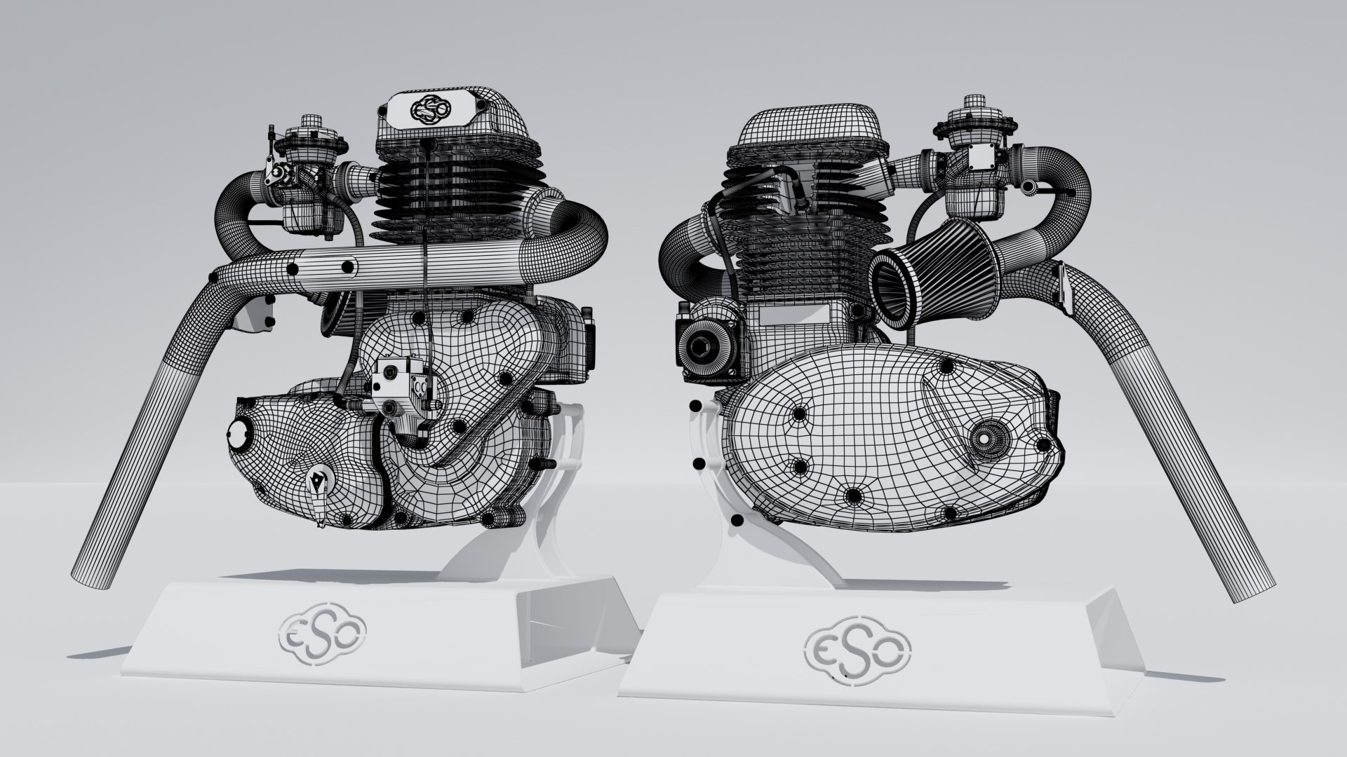 Jawa ESo-500 Engine 3D Model - TurboSquid 1986598
