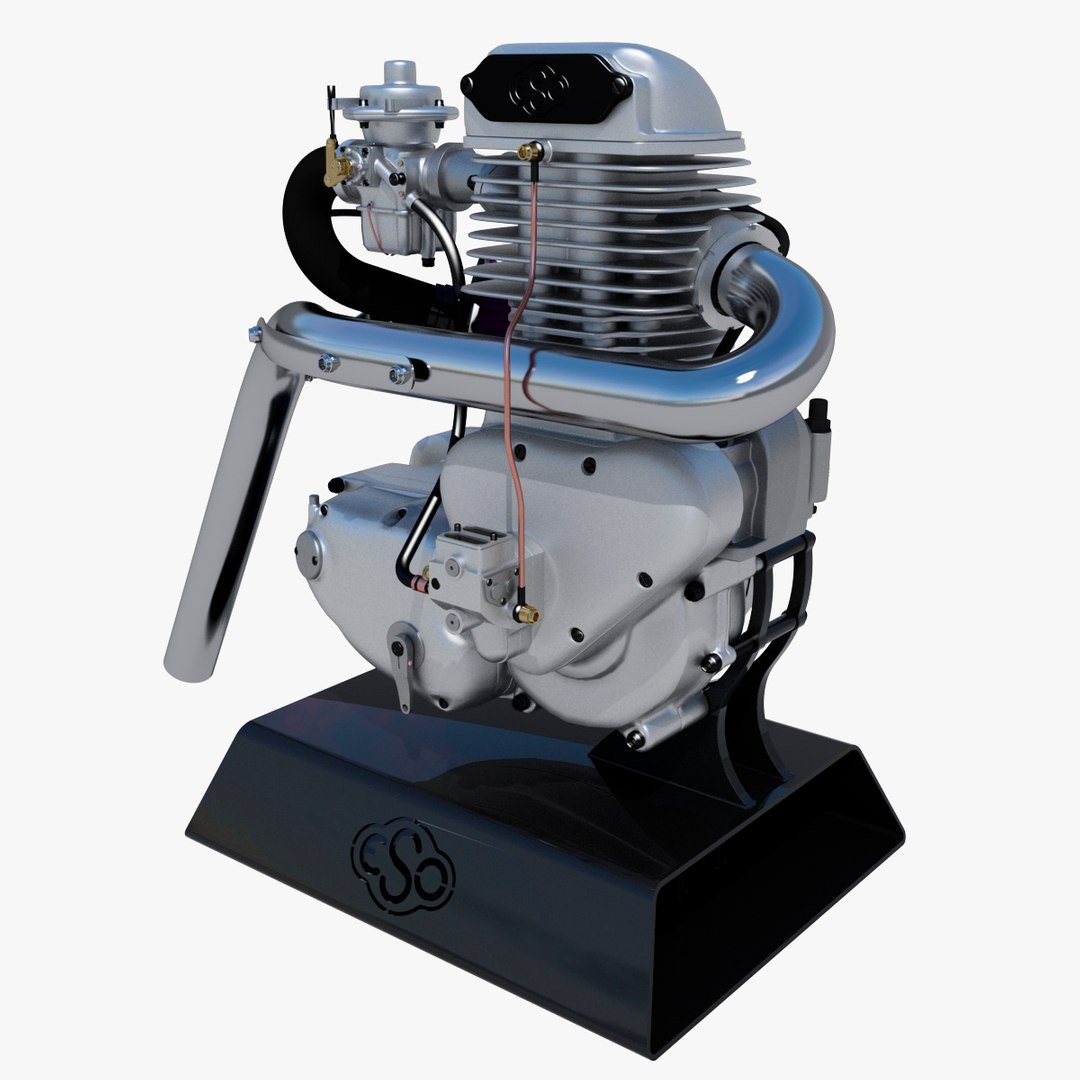 Jawa eSo-500 engine 3D model - TurboSquid 1986598