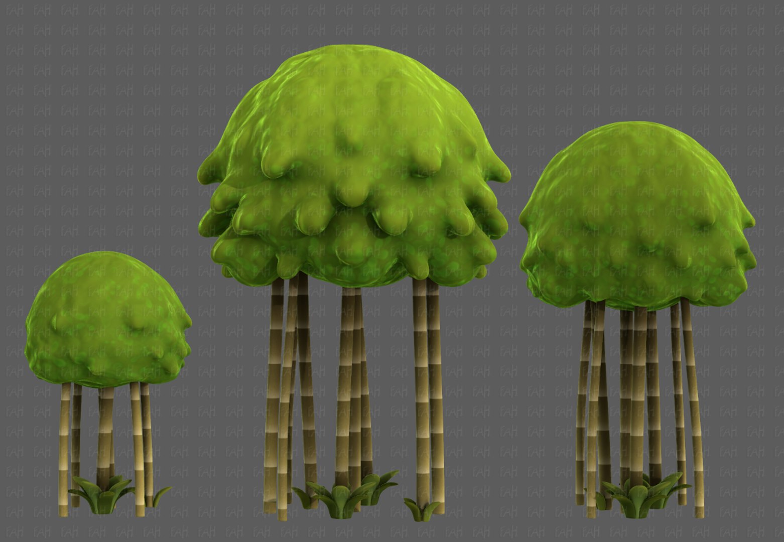 Trees Cartoon V28 3D - TurboSquid 2046525