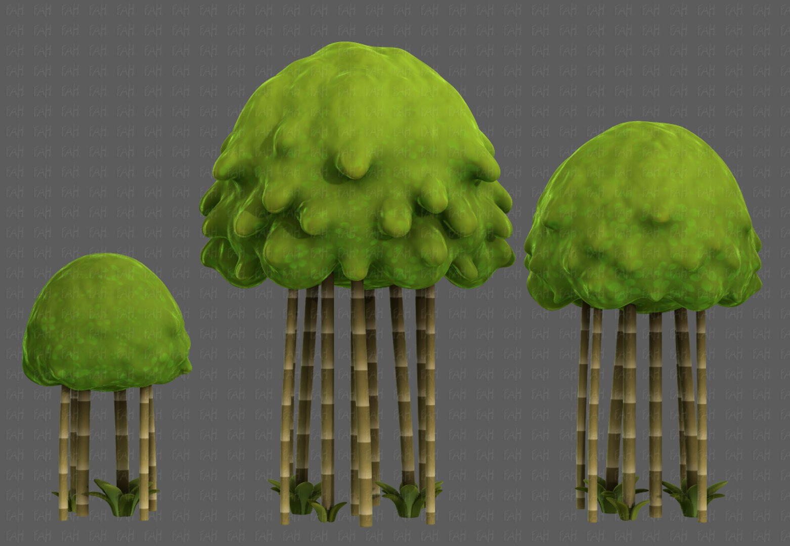 Trees Cartoon V28 3D - TurboSquid 2046525