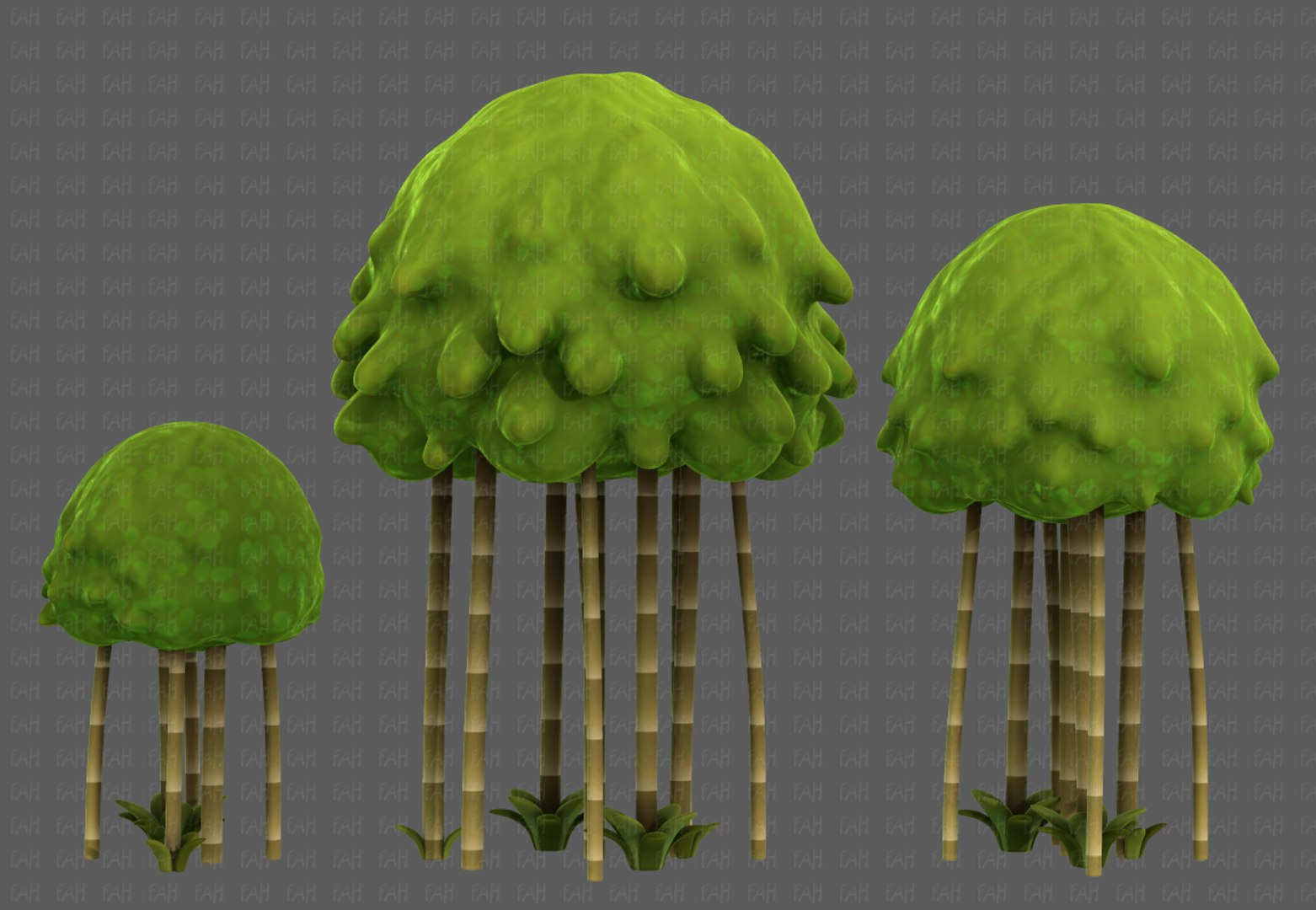 Trees Cartoon V28 3D - TurboSquid 2046525