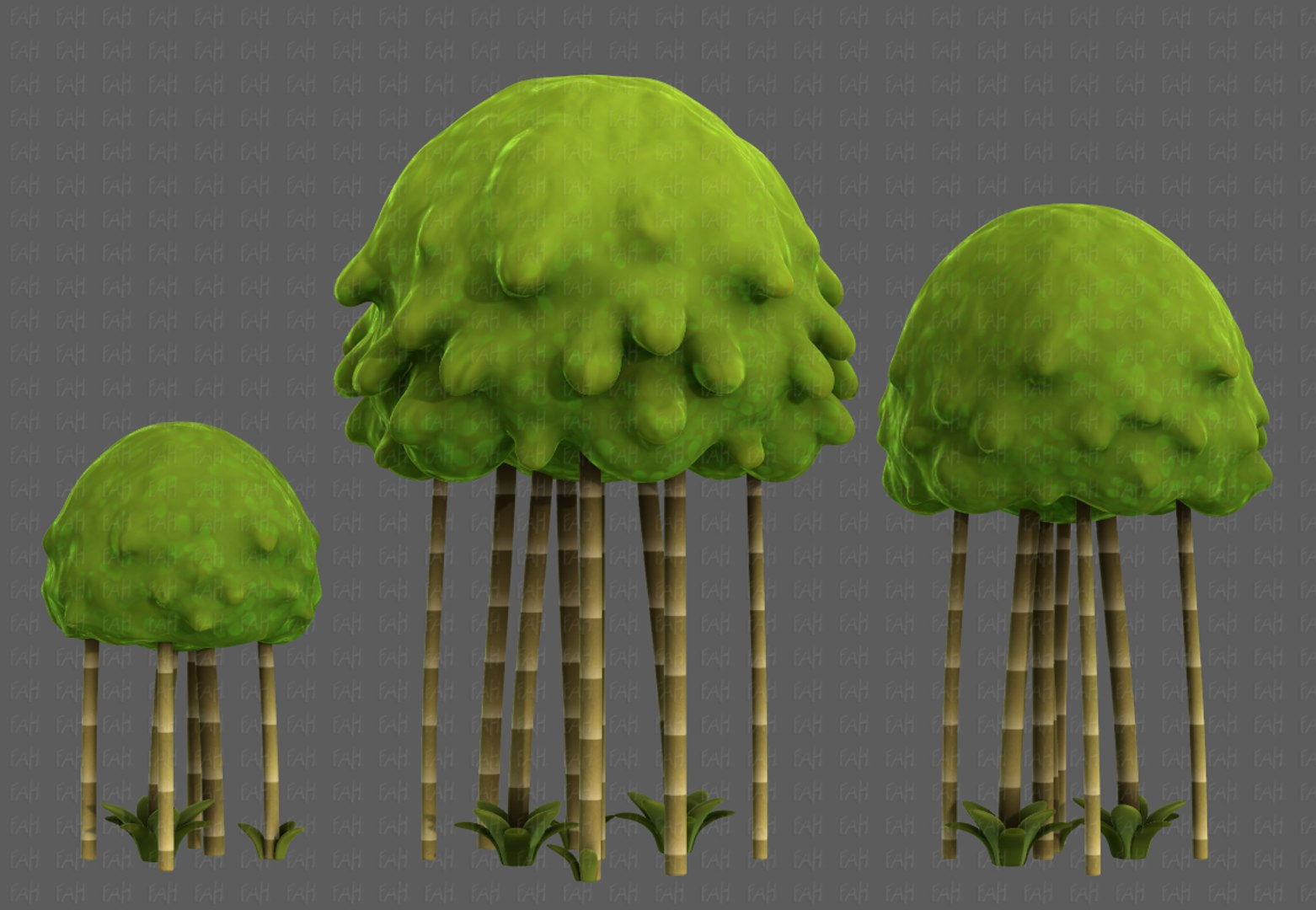Trees Cartoon V28 3D - TurboSquid 2046525