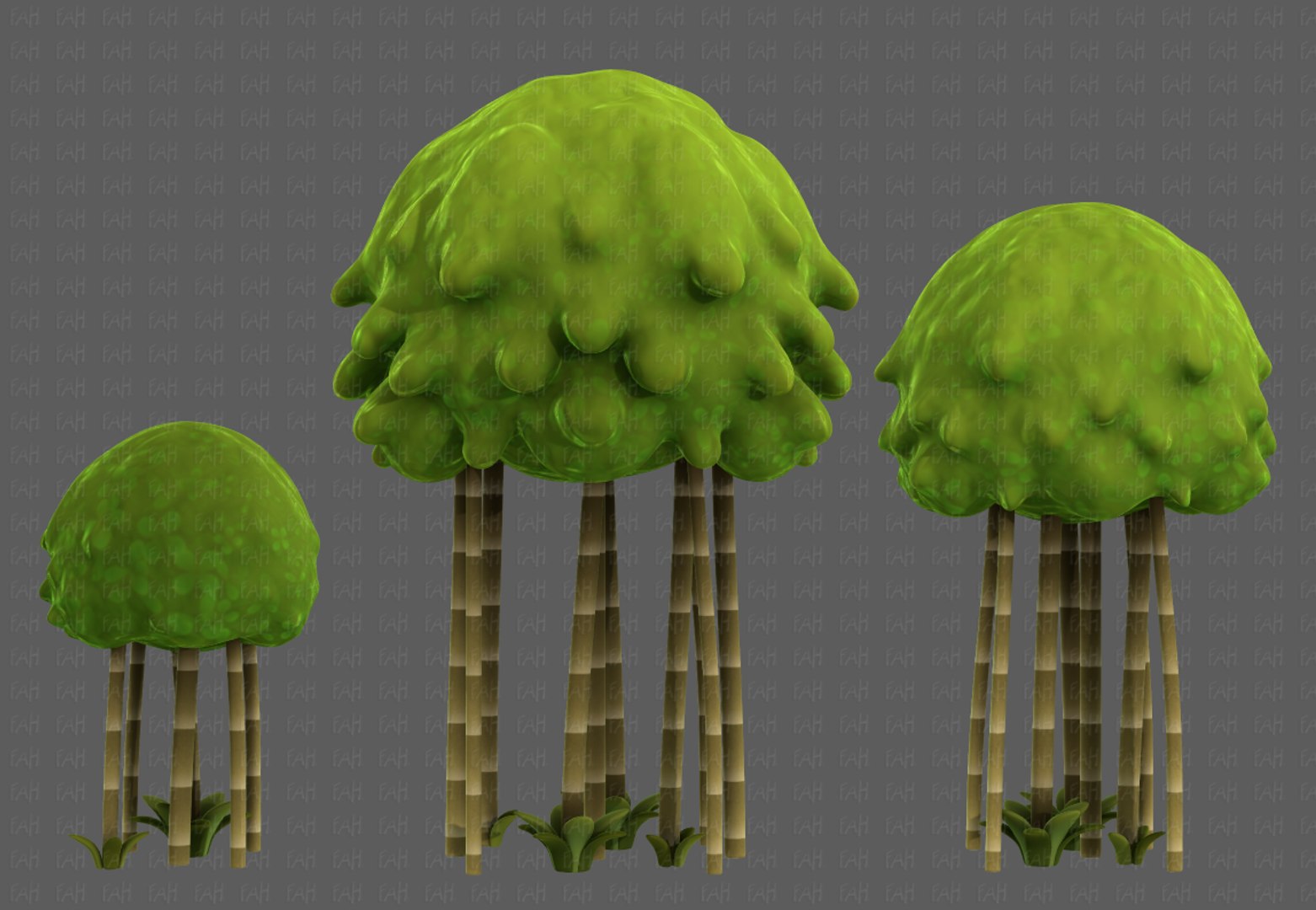 Trees Cartoon V28 3D - TurboSquid 2046525