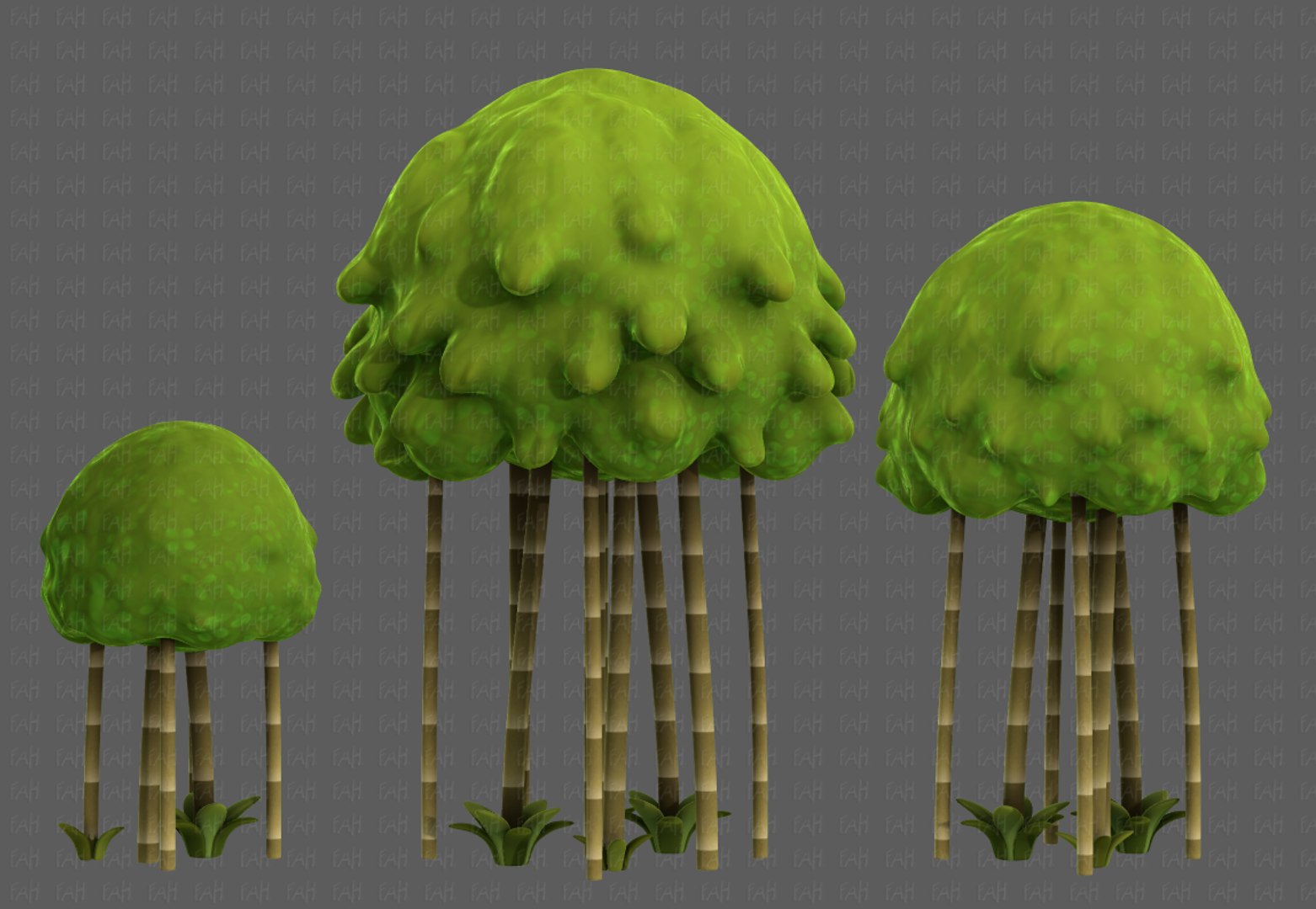 Trees Cartoon V28 3D - TurboSquid 2046525