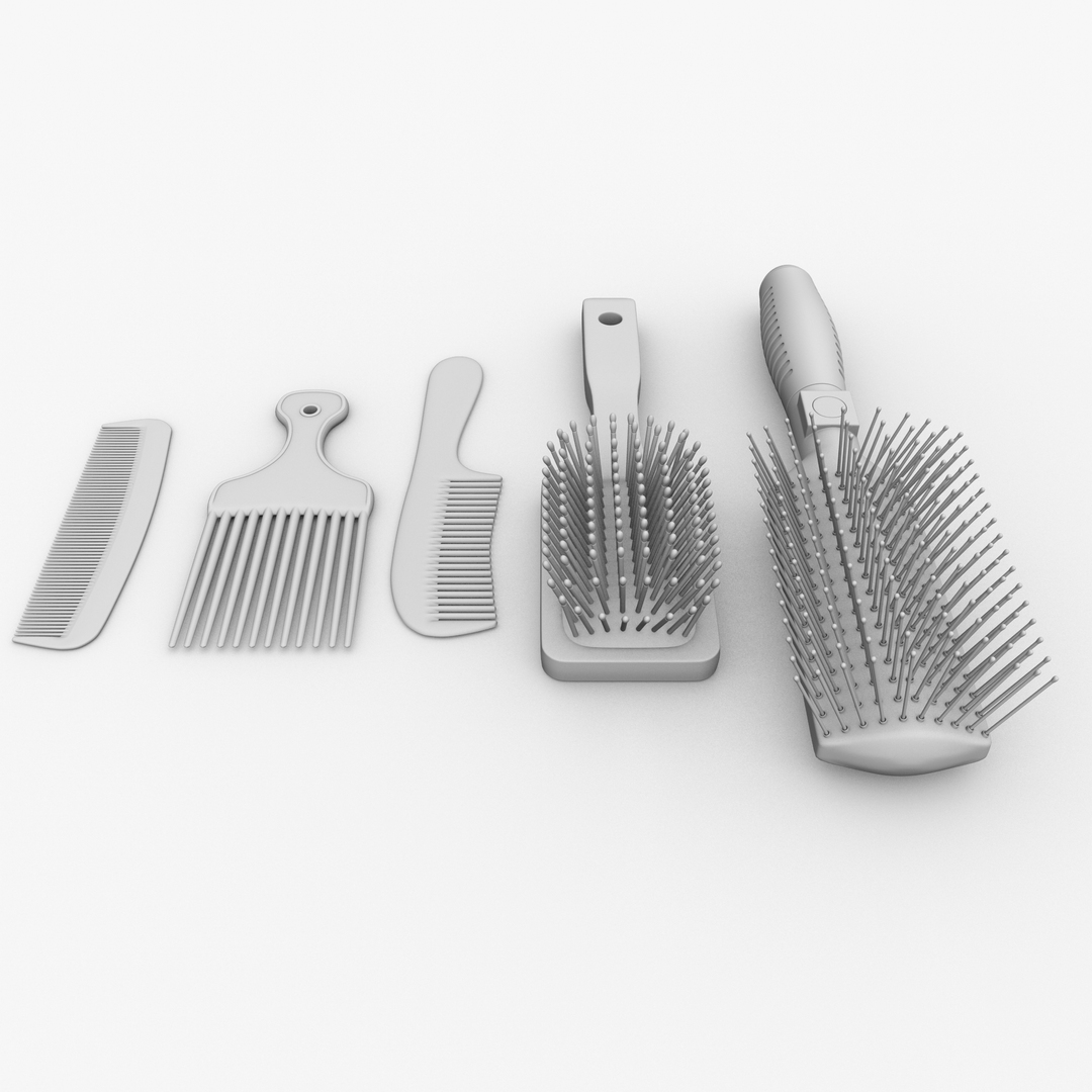 3D Combs Brushes - TurboSquid 1325550