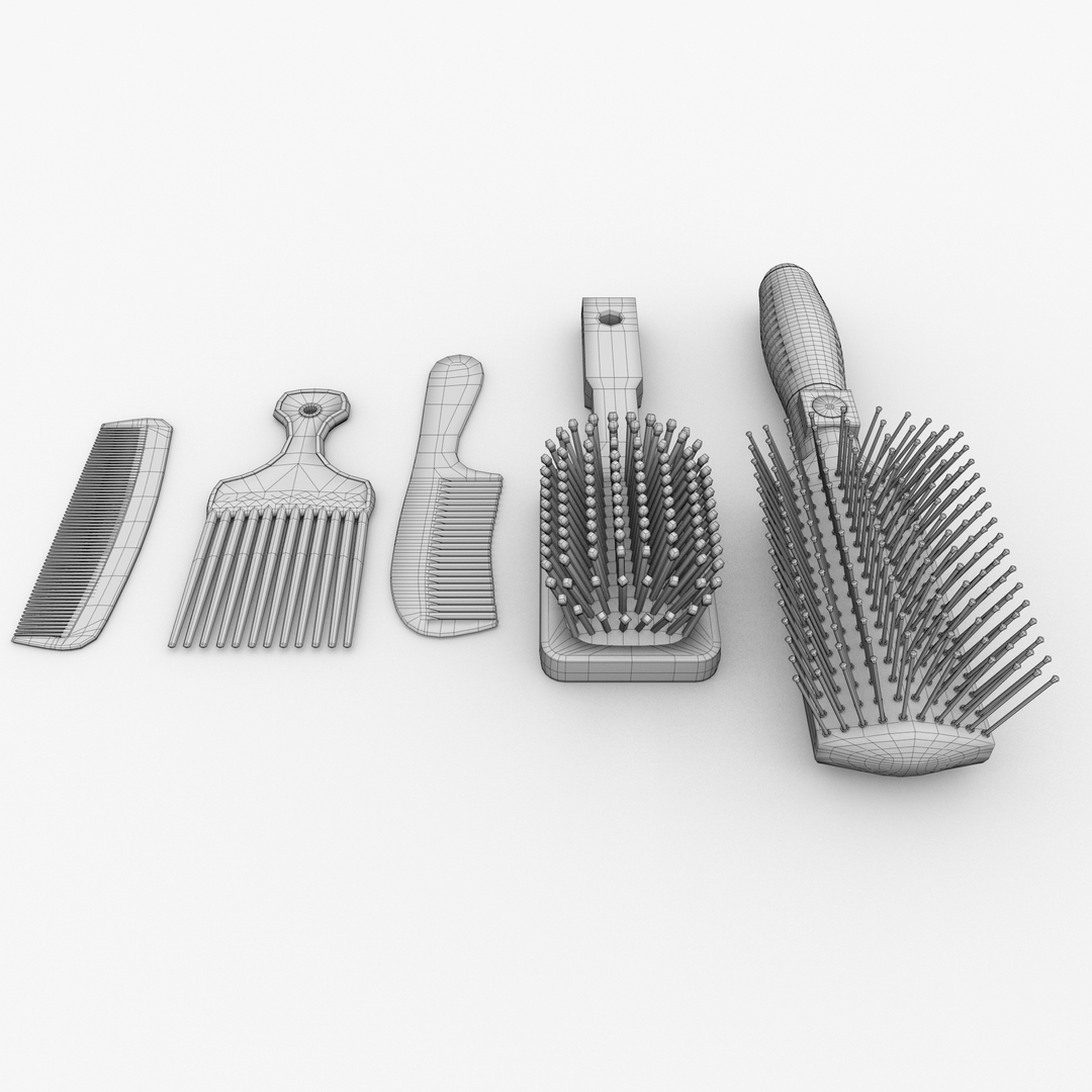 3D Combs Brushes - TurboSquid 1325550