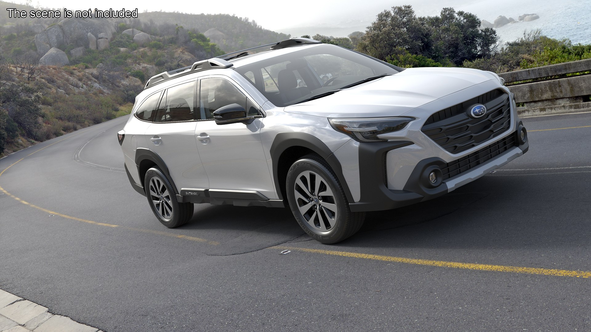 3D White Subaru Outback 2025 Simplified - TurboSquid 2357731