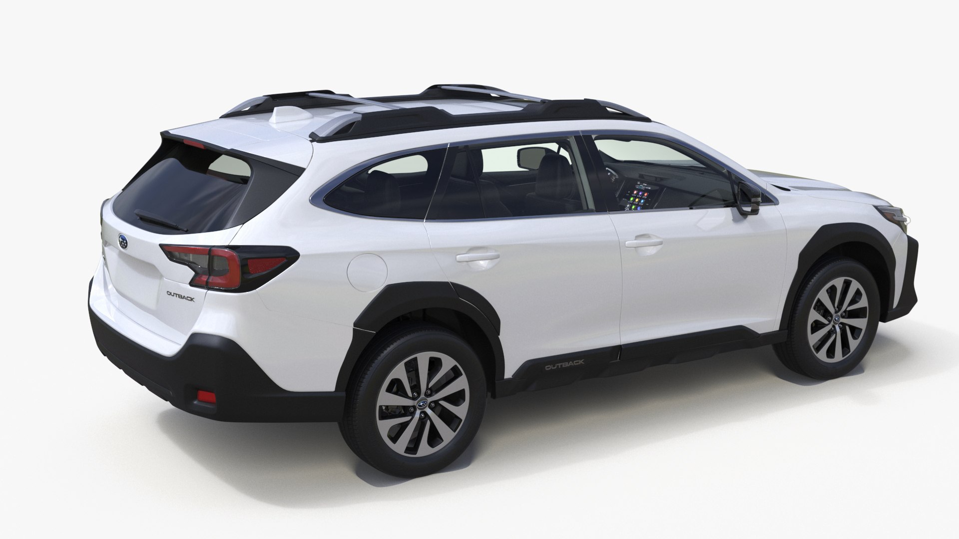 3D White Subaru Outback 2025 Simplified - TurboSquid 2357731