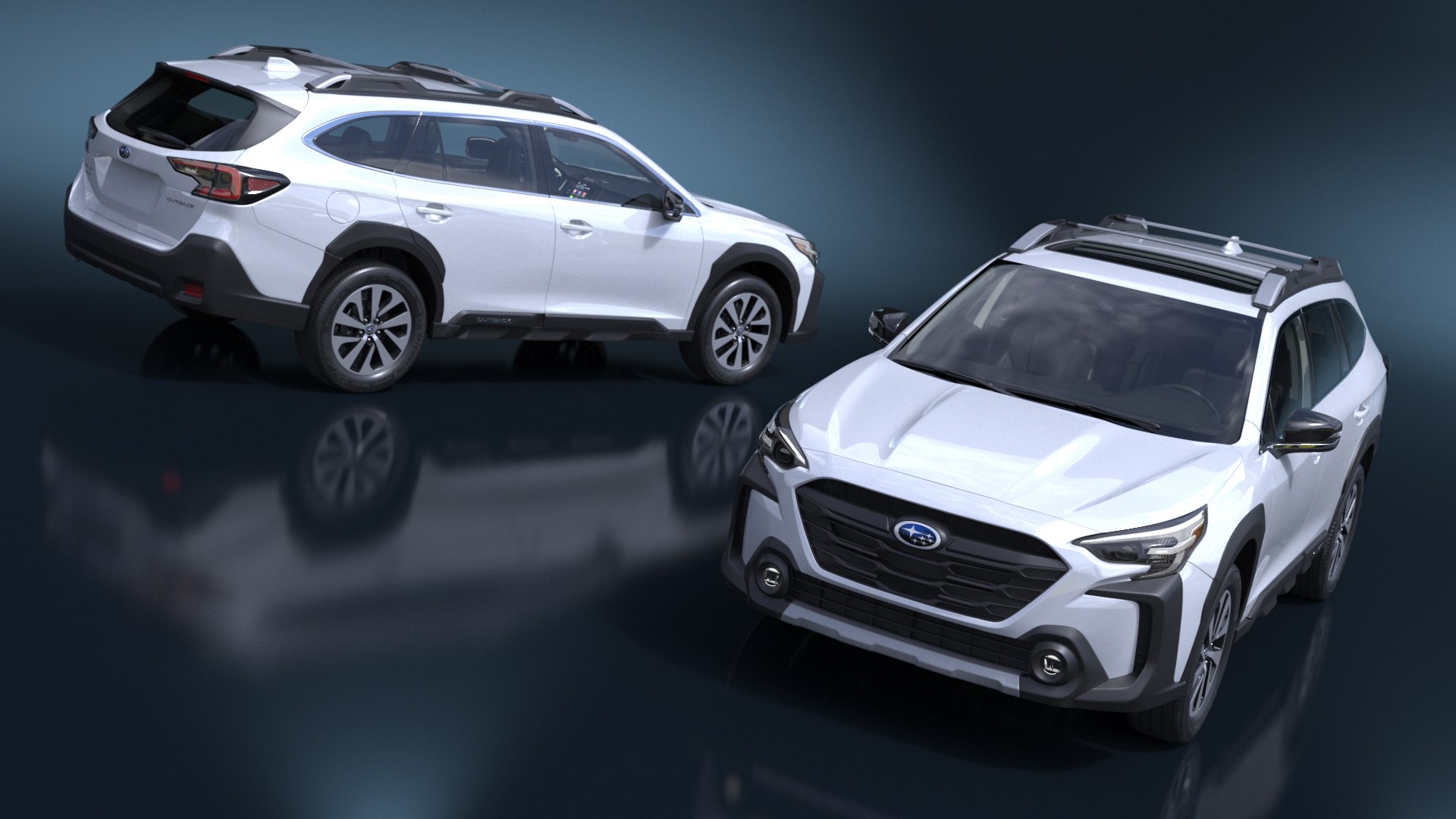 3D White Subaru Outback 2025 Simplified - TurboSquid 2357731