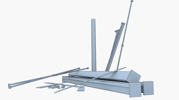 metal debris clutter 3d 3ds