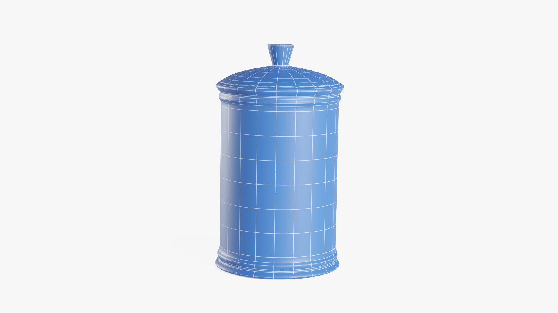 3D Model Matte Ceramic Storage Jar - TurboSquid 1813346