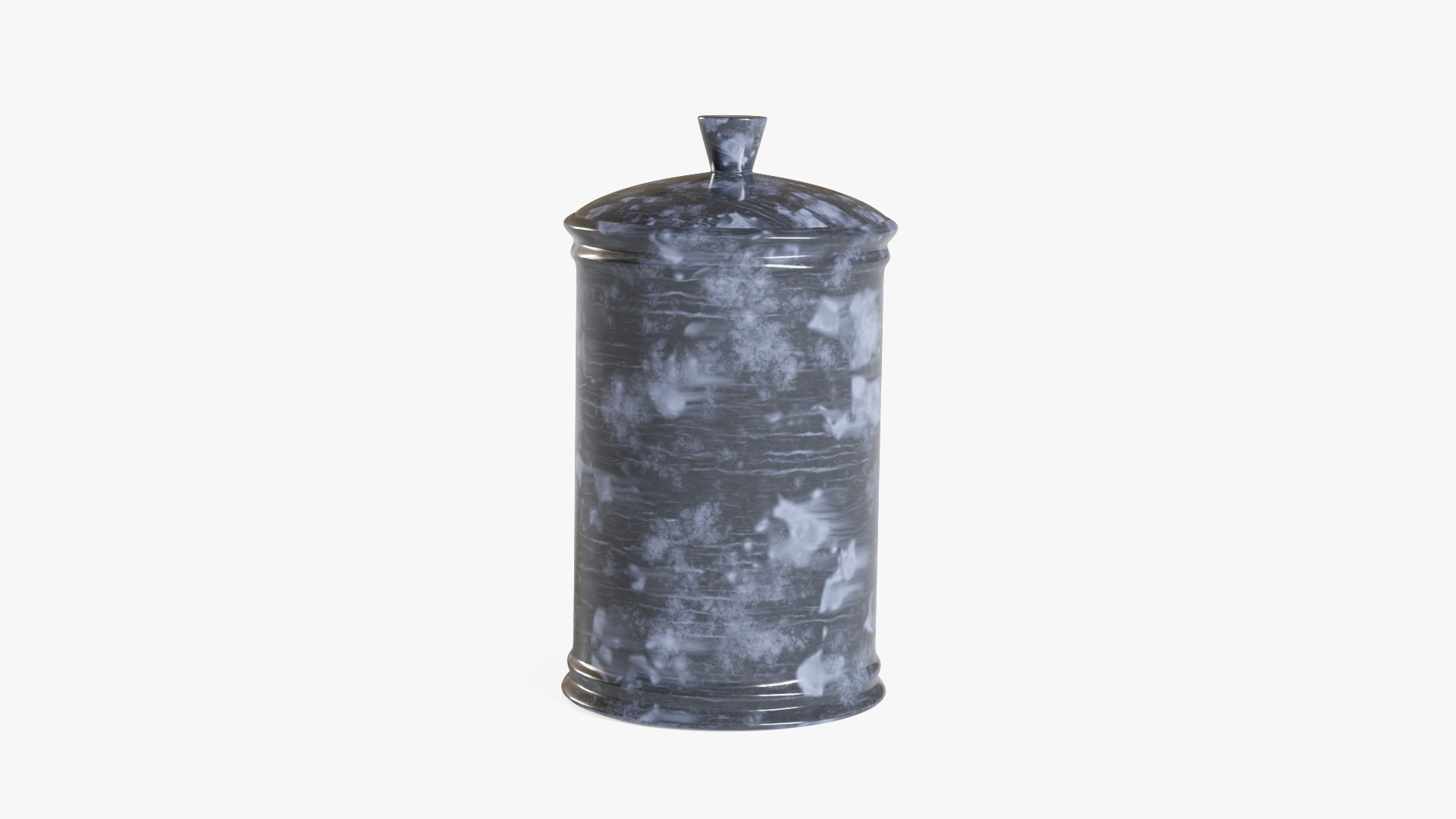 3D Model Matte Ceramic Storage Jar - TurboSquid 1813346