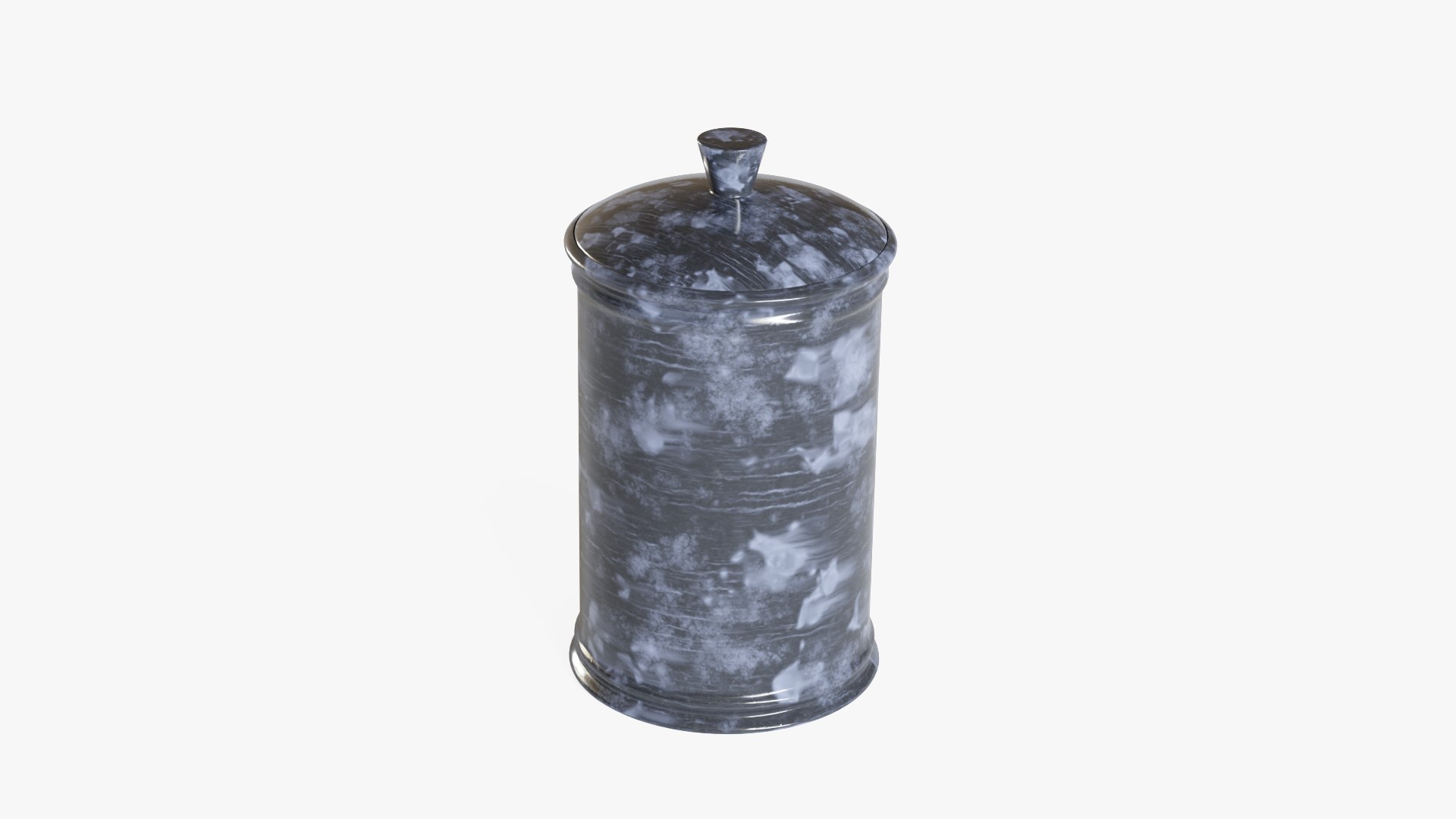 3D Model Matte Ceramic Storage Jar - TurboSquid 1813346