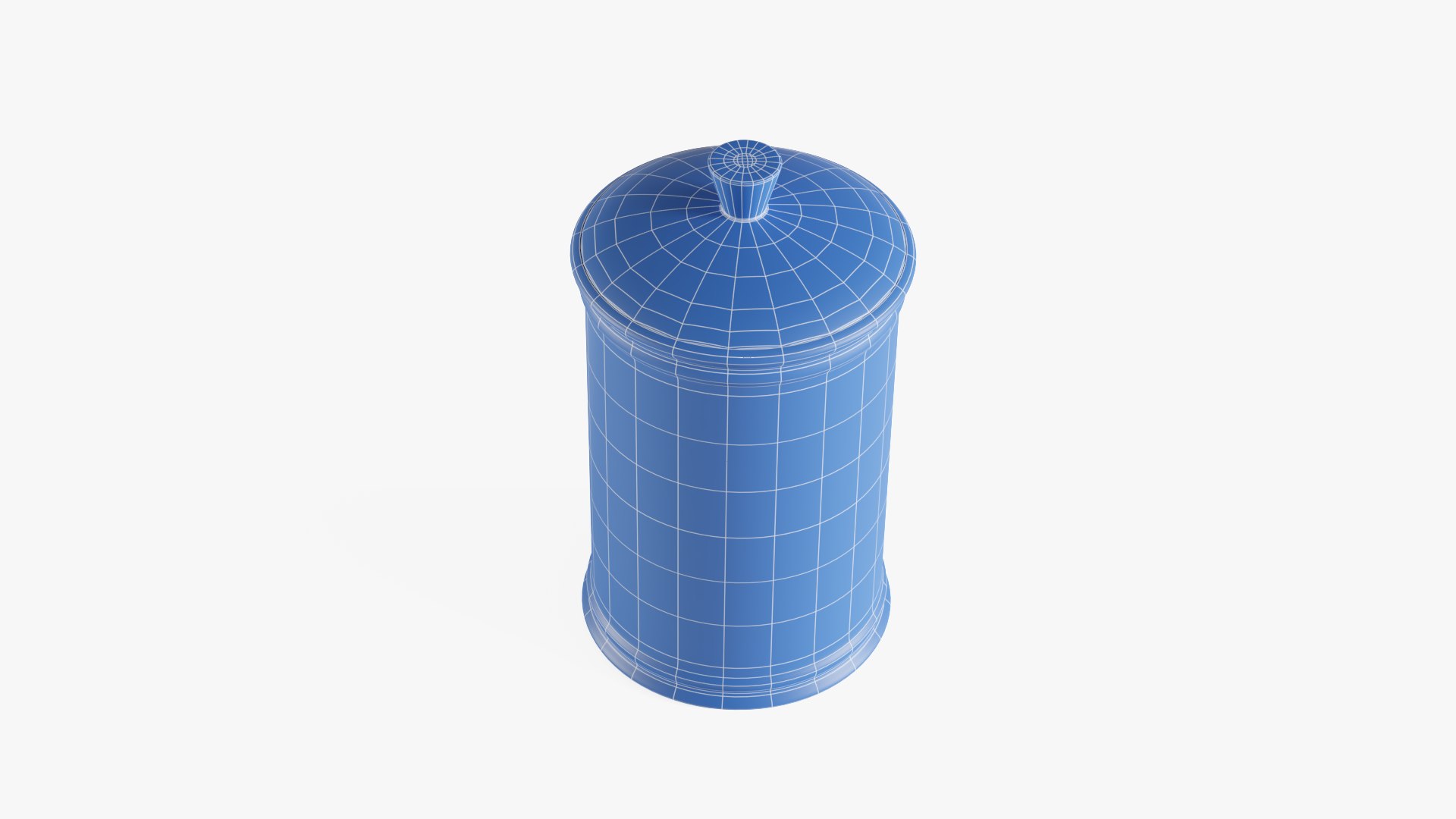 3D Model Matte Ceramic Storage Jar - TurboSquid 1813346