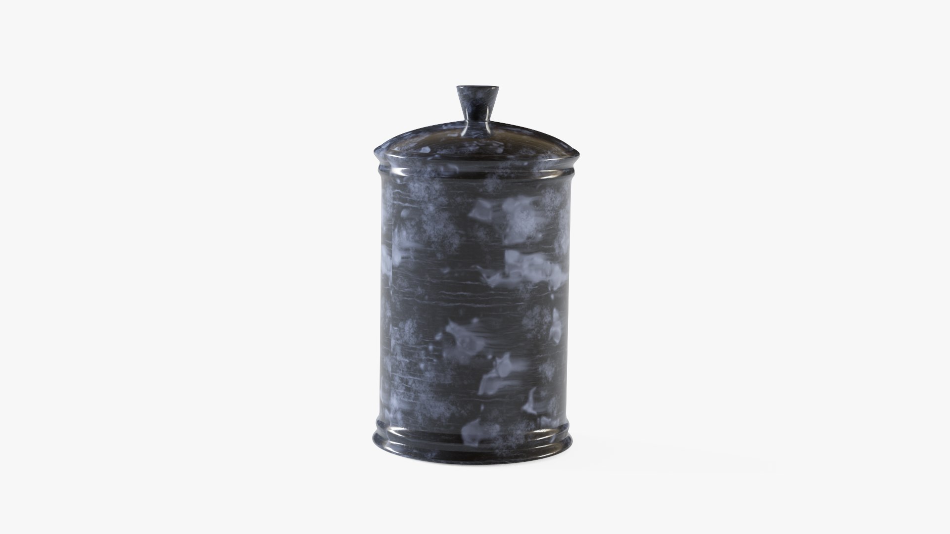 3D Model Matte Ceramic Storage Jar - TurboSquid 1813346