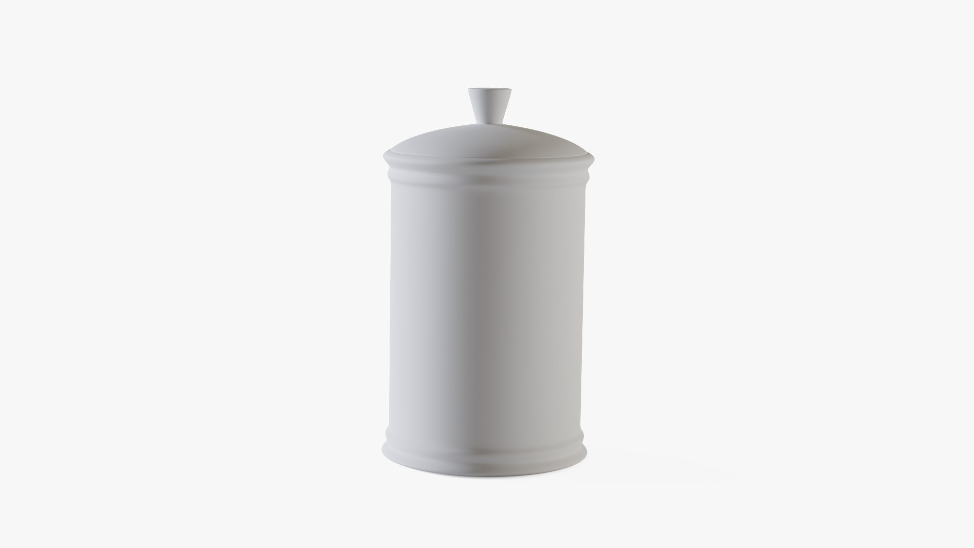 3D Model Matte Ceramic Storage Jar - TurboSquid 1813346