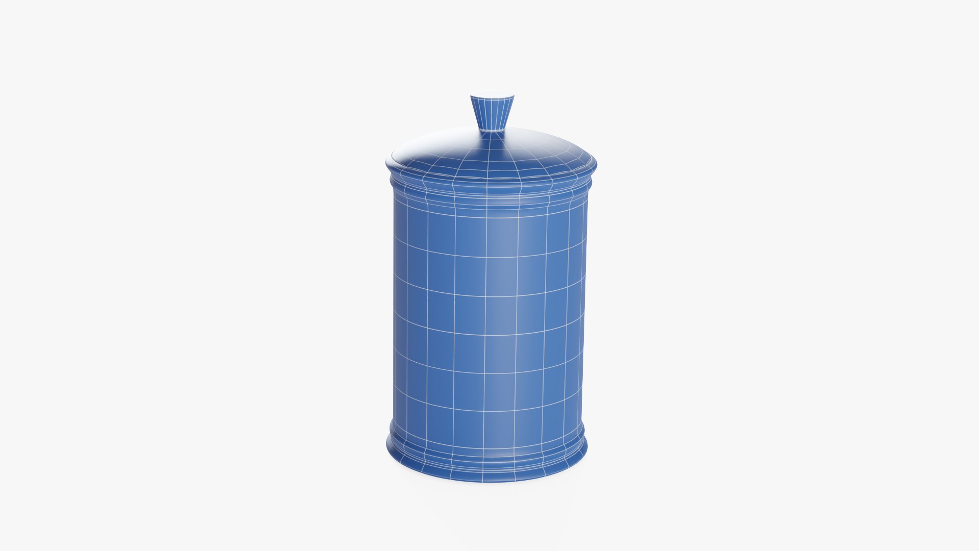 3D Model Matte Ceramic Storage Jar - TurboSquid 1813346