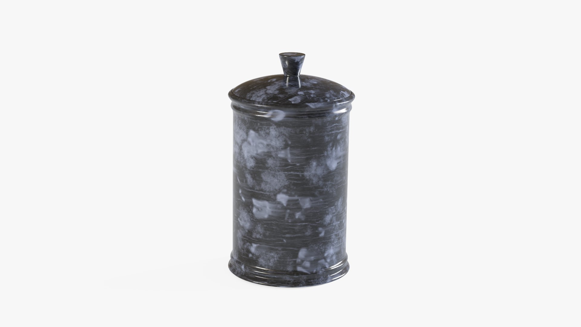 3D Model Matte Ceramic Storage Jar - TurboSquid 1813346