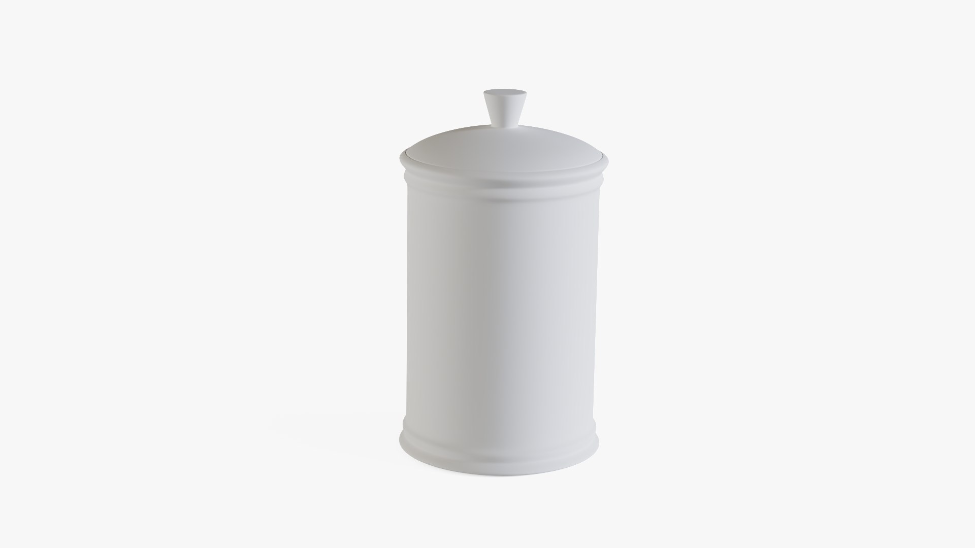 3D Model Matte Ceramic Storage Jar - TurboSquid 1813346