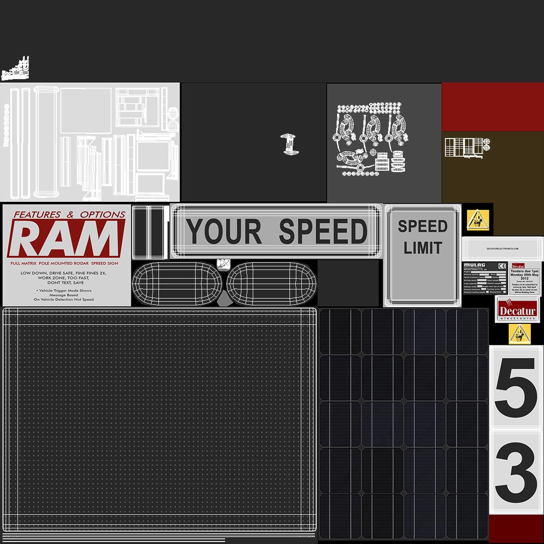Decatur Speed Radar Trailer 3D Model - TurboSquid 1632463