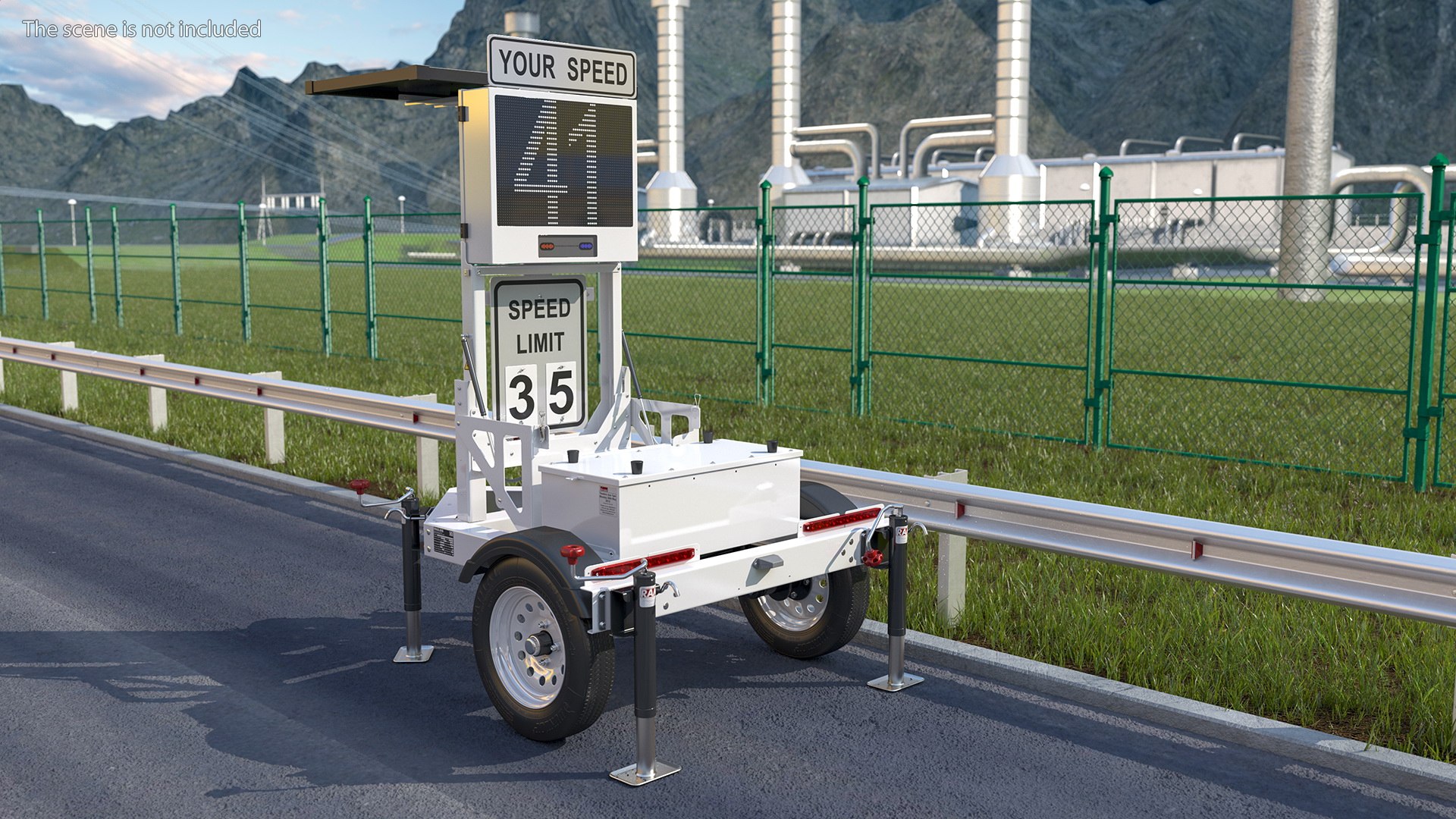 Decatur Speed Radar Trailer 3D Model - TurboSquid 1632463