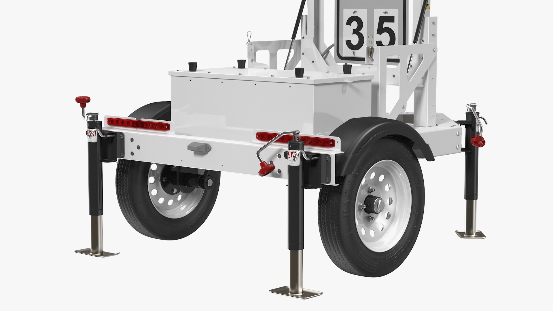 Decatur Speed Radar Trailer 3D Model - TurboSquid 1632463