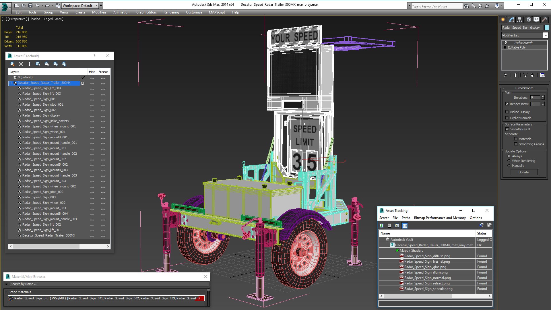 Decatur Speed Radar Trailer 3D Model - TurboSquid 1632463