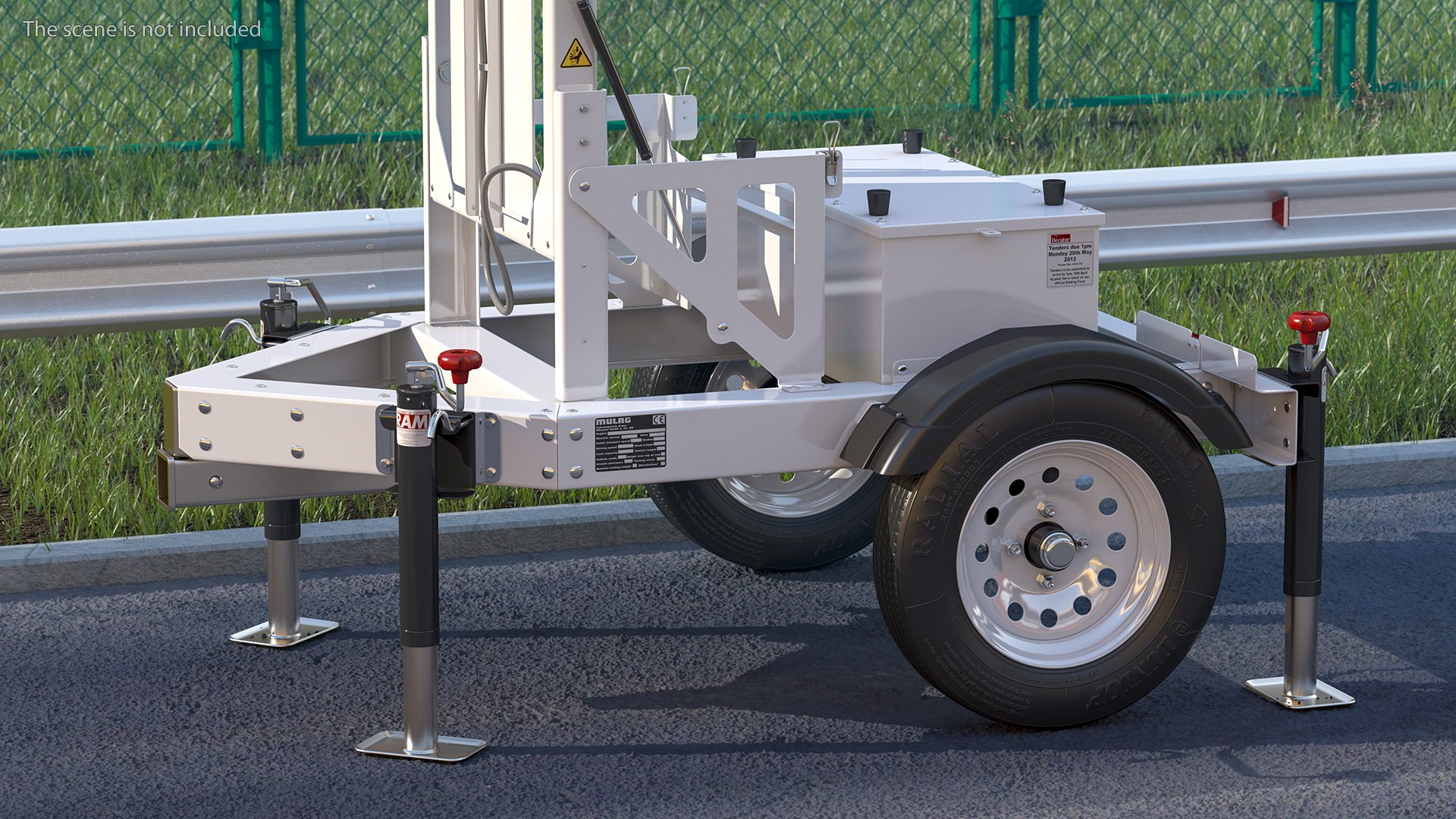 Decatur Speed Radar Trailer 3D Model - TurboSquid 1632463